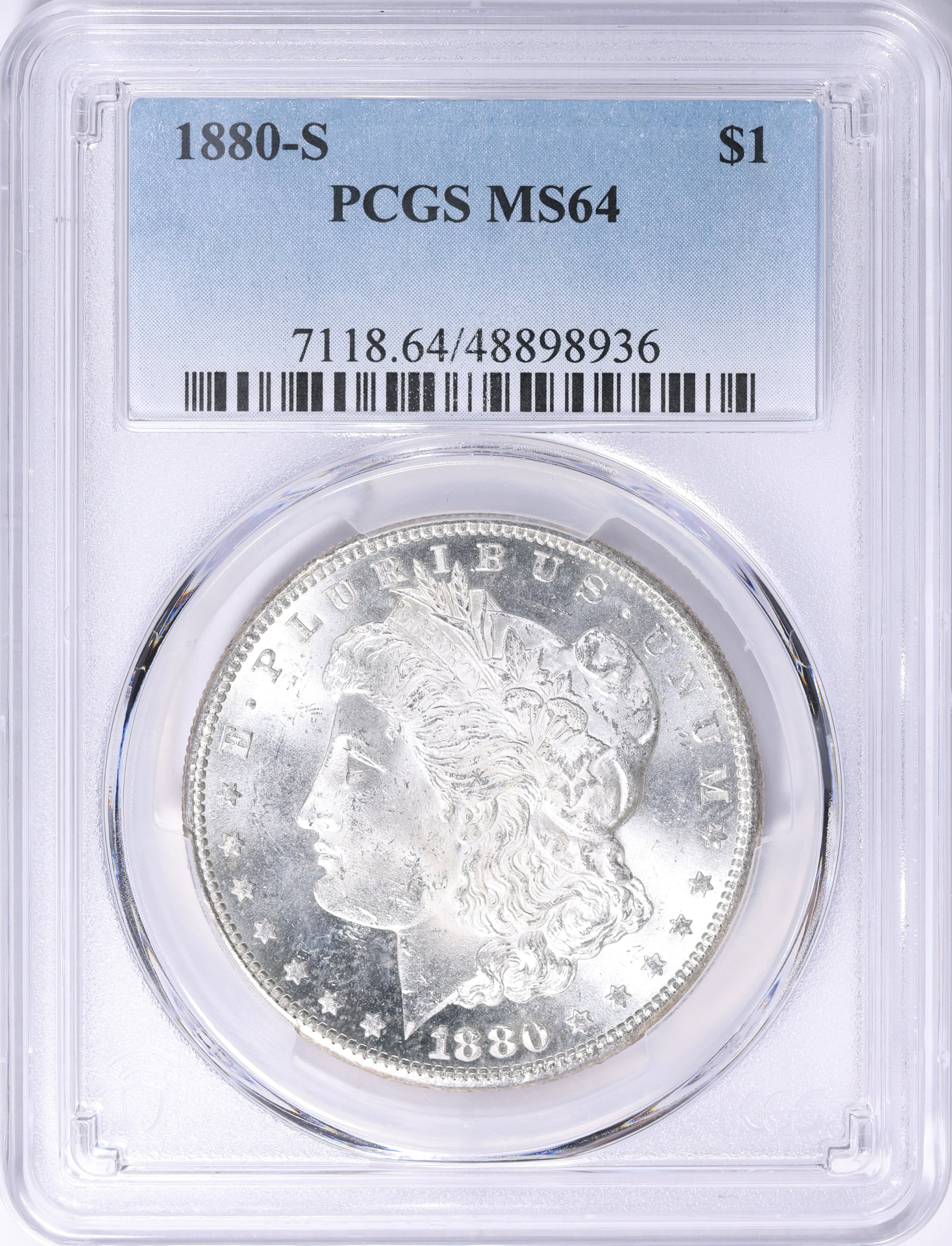 1880-S Morgan Silver Dollar PCGS MS-64 (Item 2165929 ...