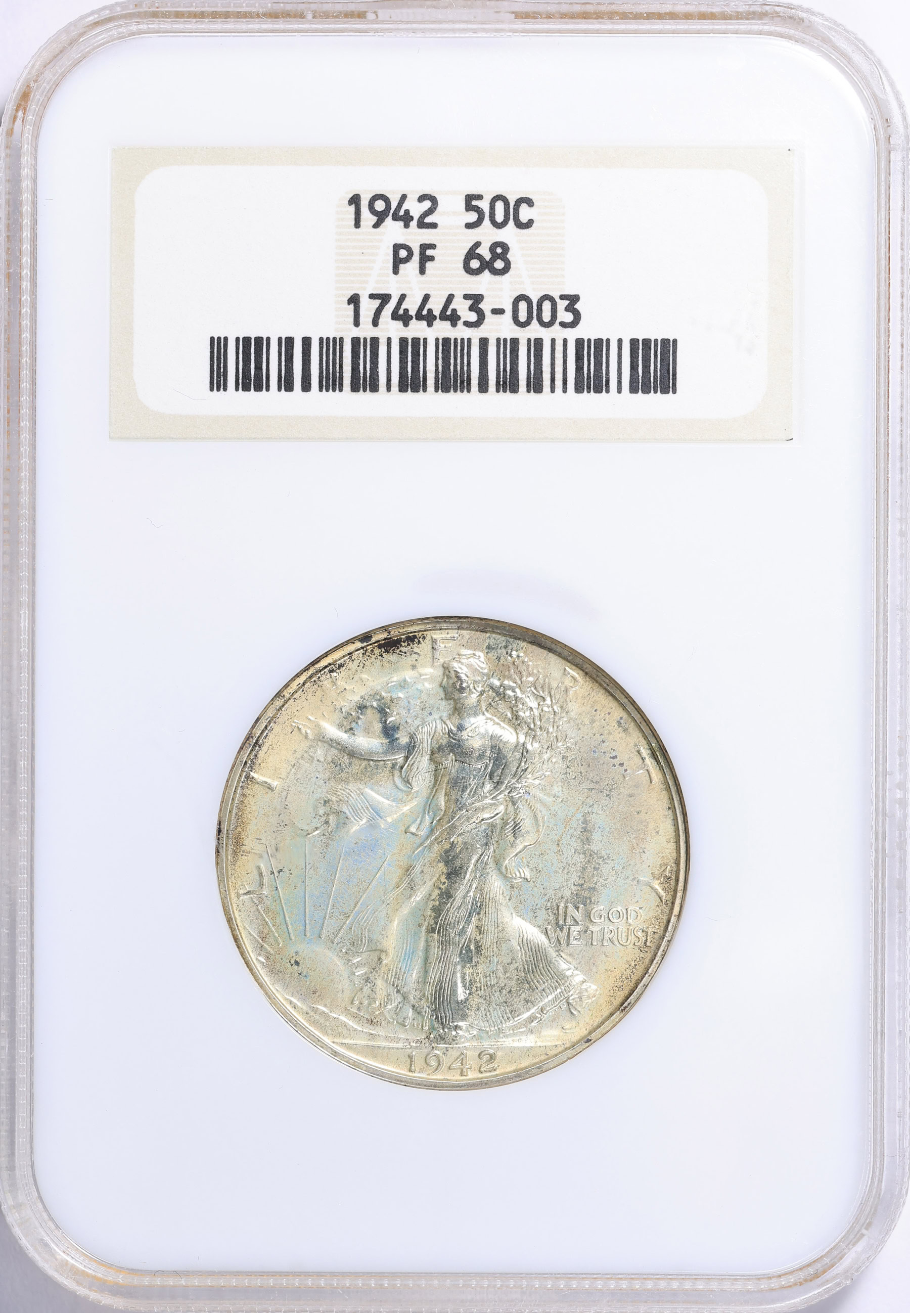 1942 Walking Liberty Half Dollar NGC Proof-68 OH (Item 2169780 ...