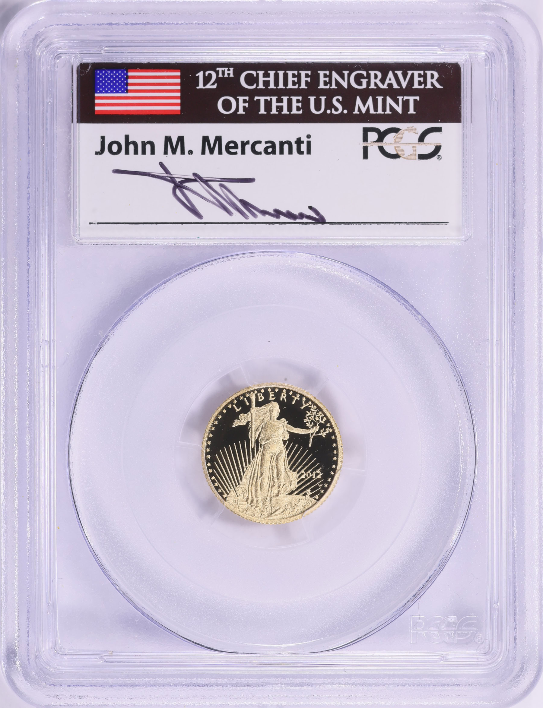 2012-W $5 Tenth-Ounce Gold American Eagle First Strike PCGS Proof-70 ...