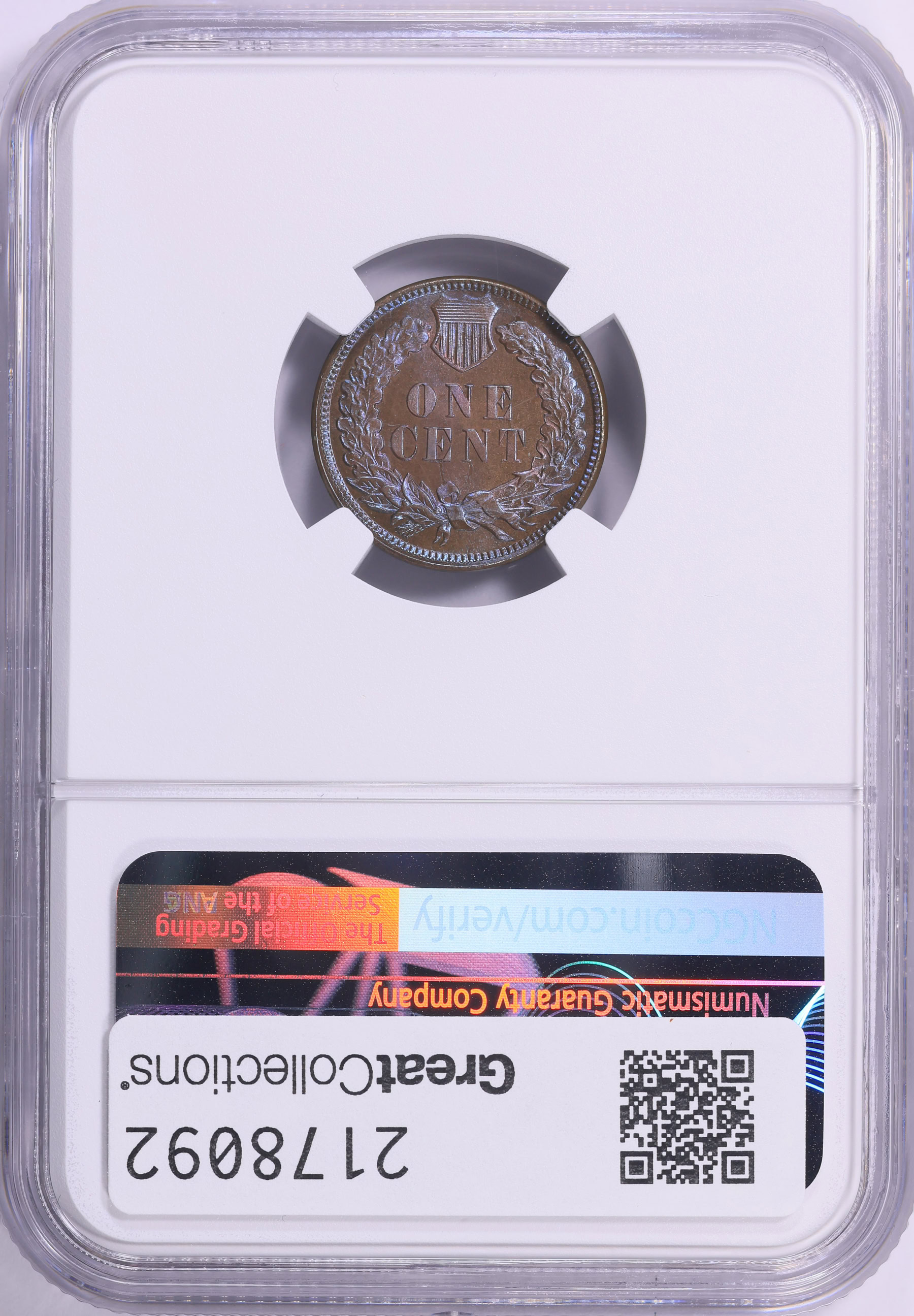 1885 Indian Cent NGC Proof-66 BN (Toned) (Item 2178092 ...