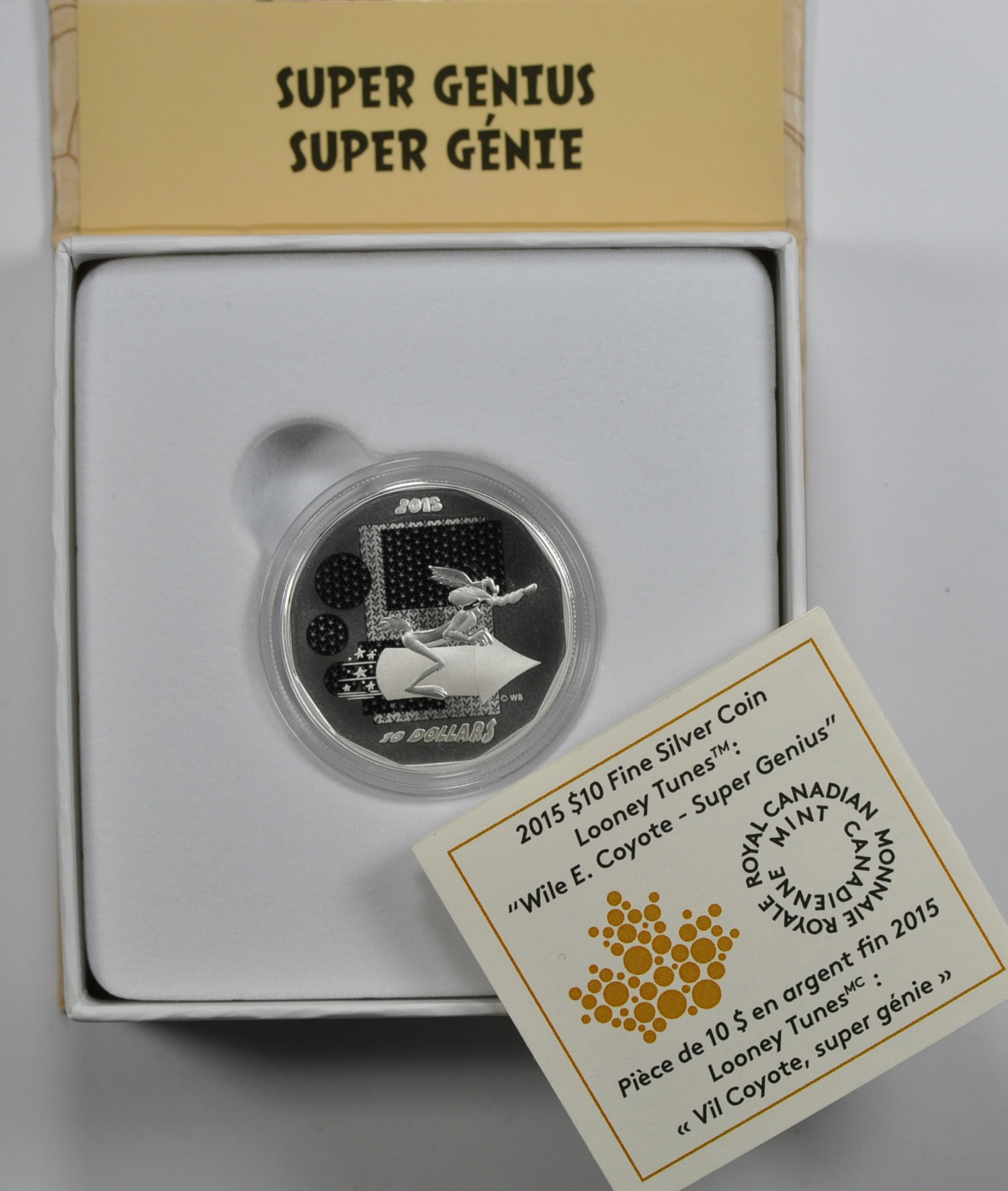 Canada 2015 S$10 Silver Looney Tunes "Wile E. Coyote - Super Genius ...