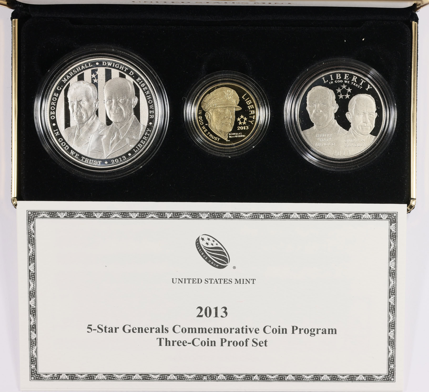 2013 5-Star Generals Gold $5, Silver Dollar and Clad Half Dollar Proof ...