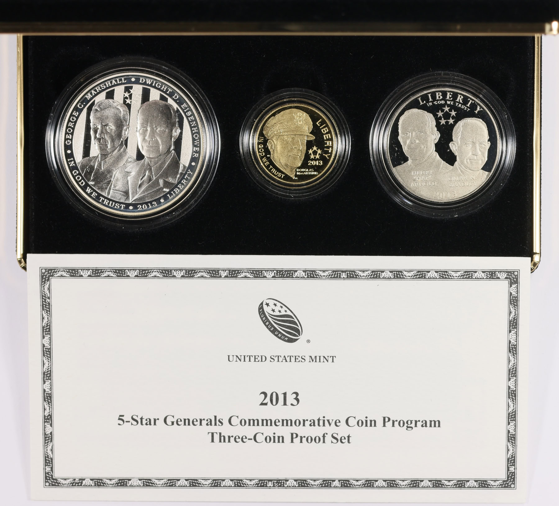 2013 5-Star Generals Gold $5, Silver Dollar and Clad Half Dollar Proof ...