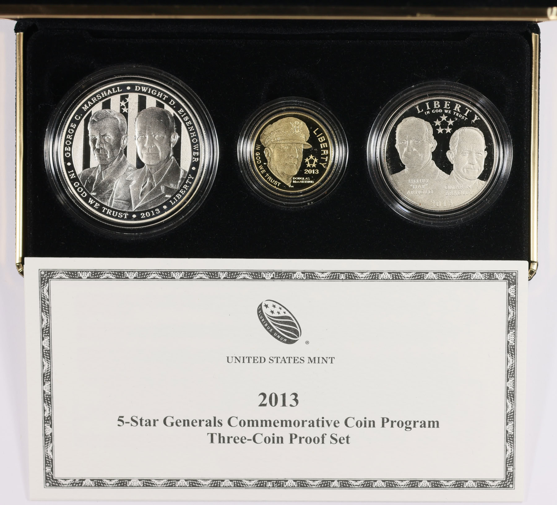 2013 5-Star Generals Gold $5, Silver Dollar and Clad Half Dollar Proof ...
