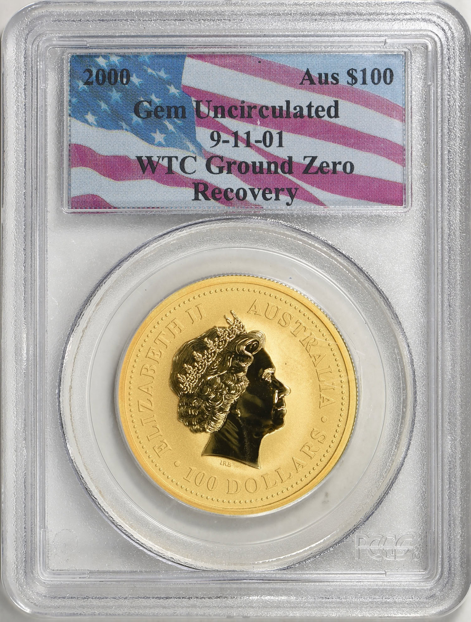 Australia 2000 Gold $100 WTC World Trade Center Ground Zero Recovery ...