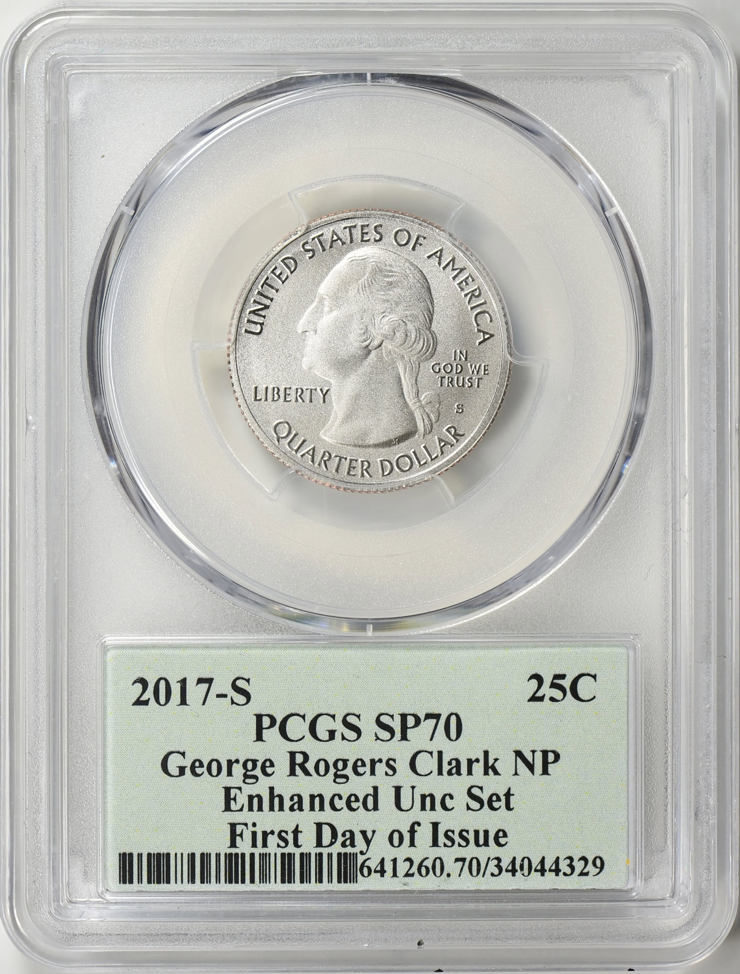 2017-S America the Beautiful Quarter George Rogers Clark NP (From the ...