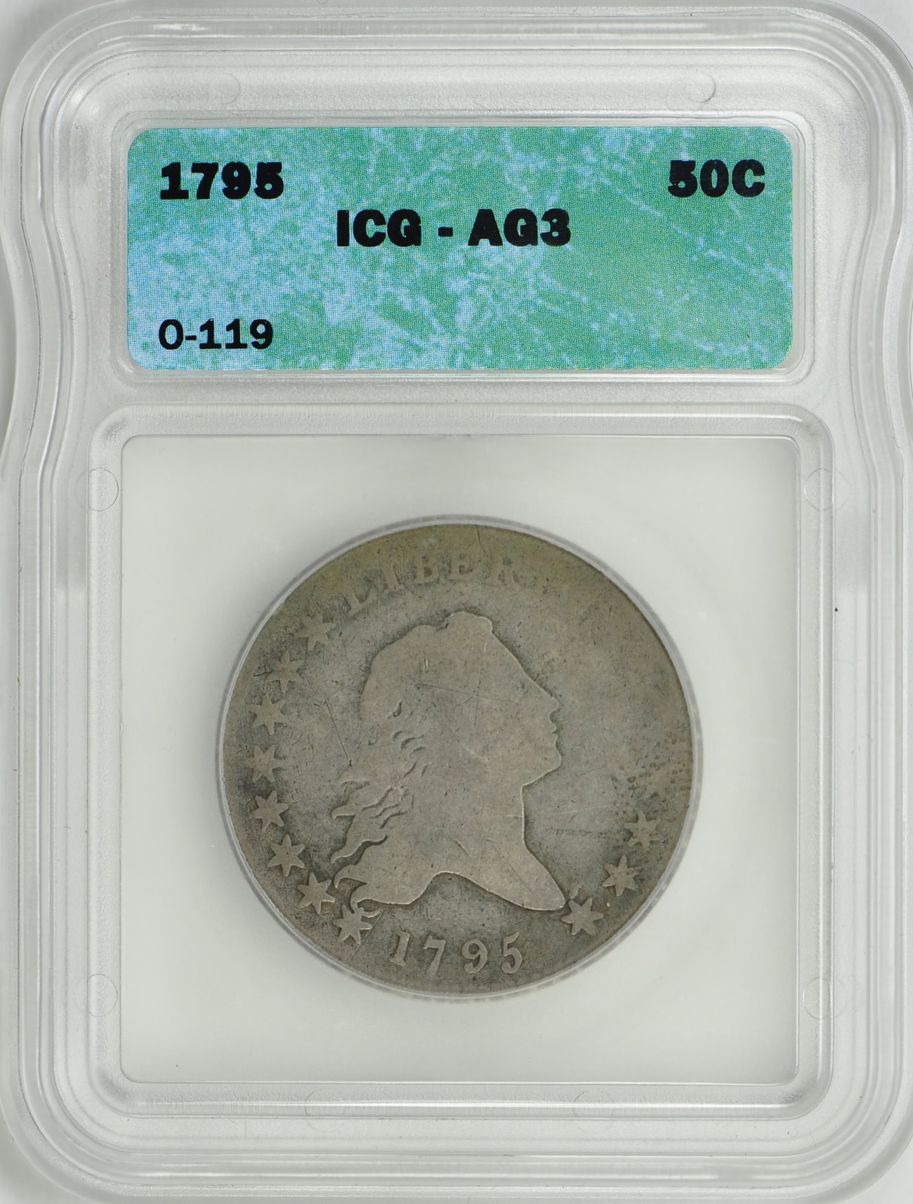 1795 Flowing Hair Half Dollar O-119 ICG AG-03 (Item 59691 ...