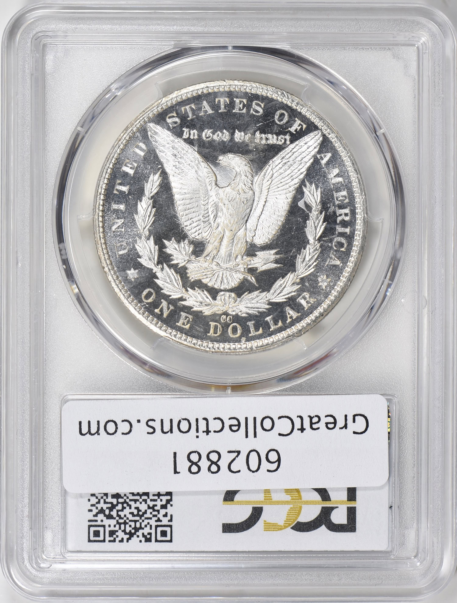 1883-CC Morgan Silver Dollar PCGS MS-66+ DMPL (CAC Green) (Item 602881) | GreatCollections Coin ...