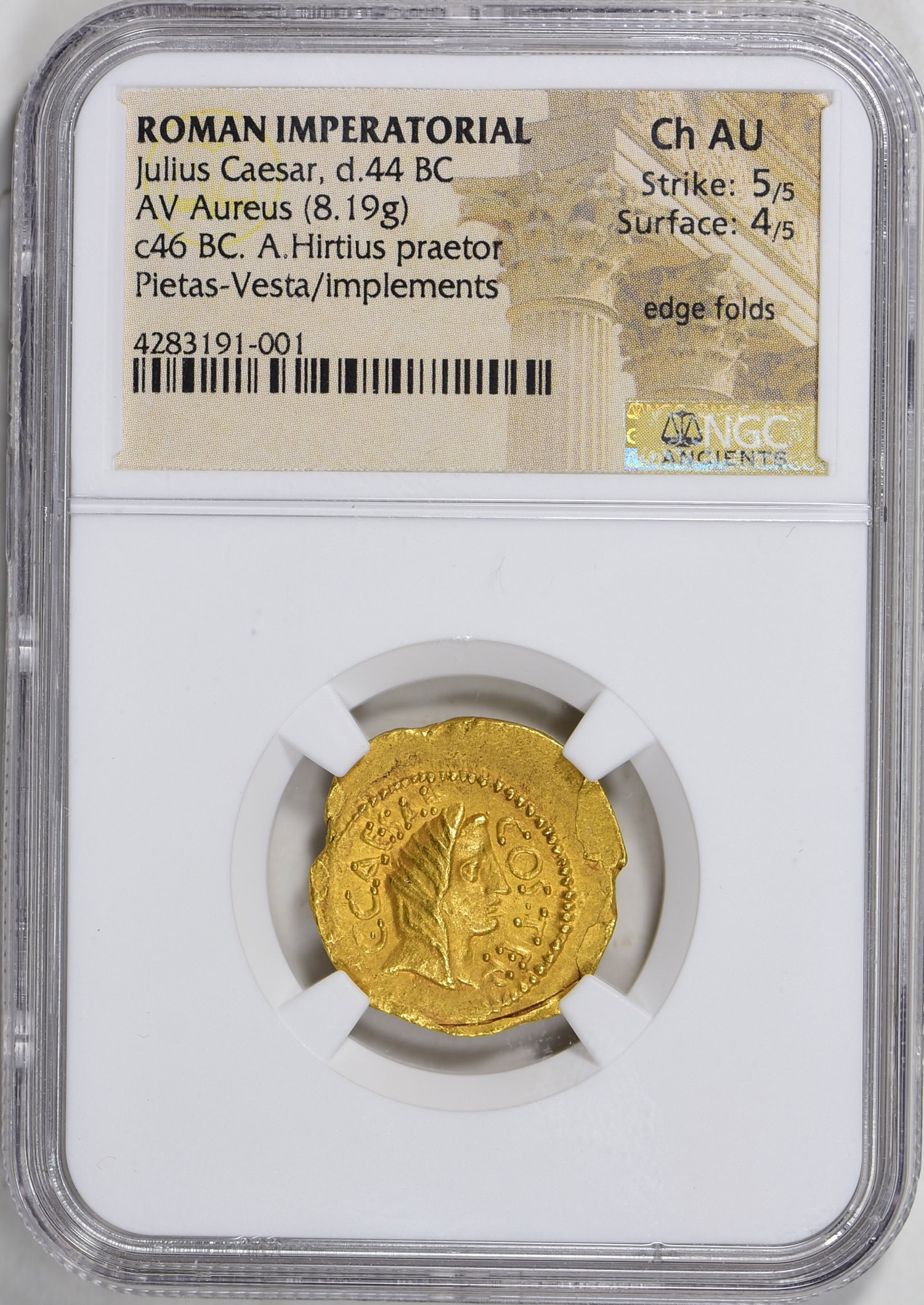 Ancient Roman Empire, Julius Caesar as Dictator (49-44 B.C.) 46 B.C. A ...