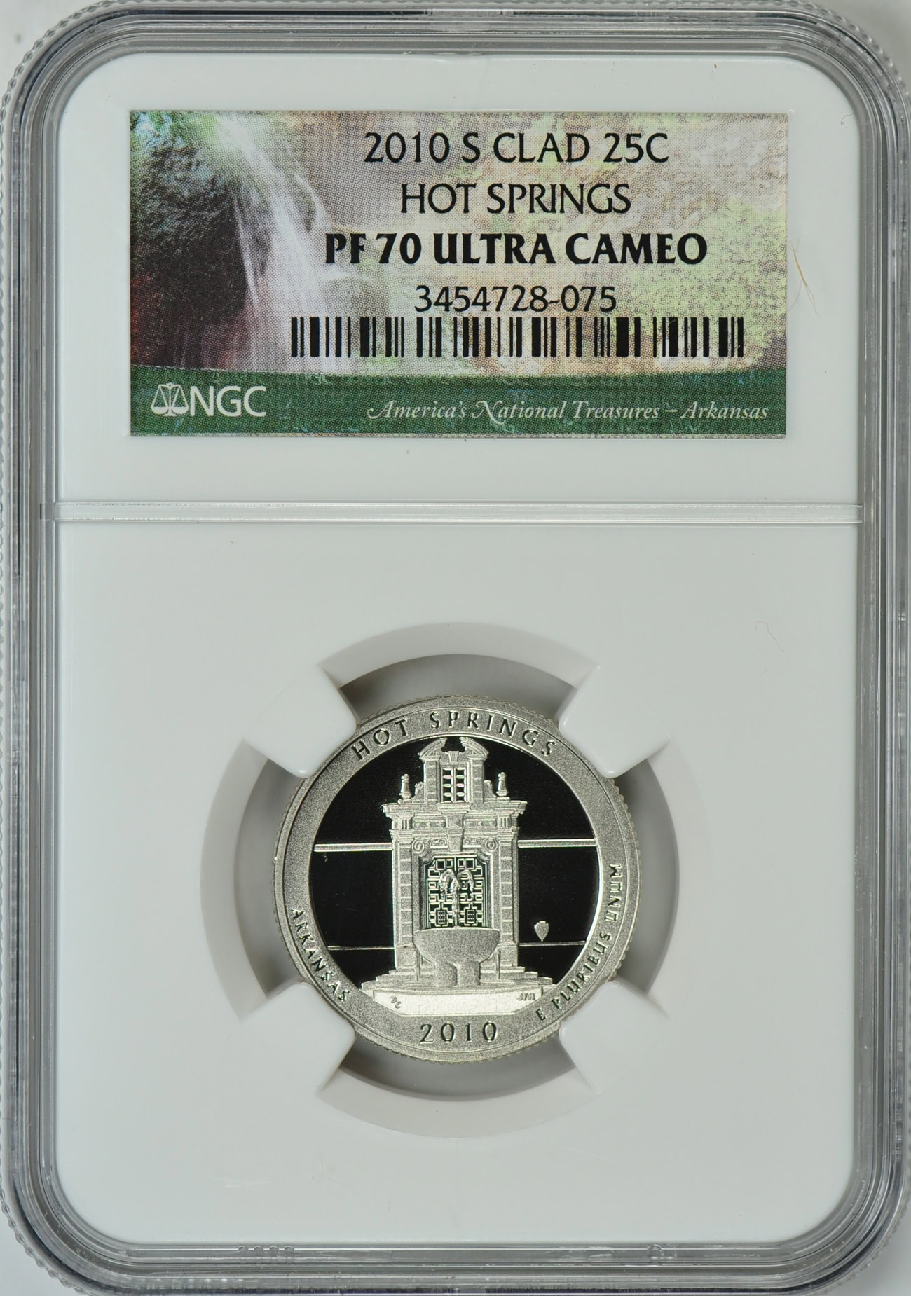 2010-S America the Beautiful Quarter Hot Springs NGC Proof-70 UC (Item ...