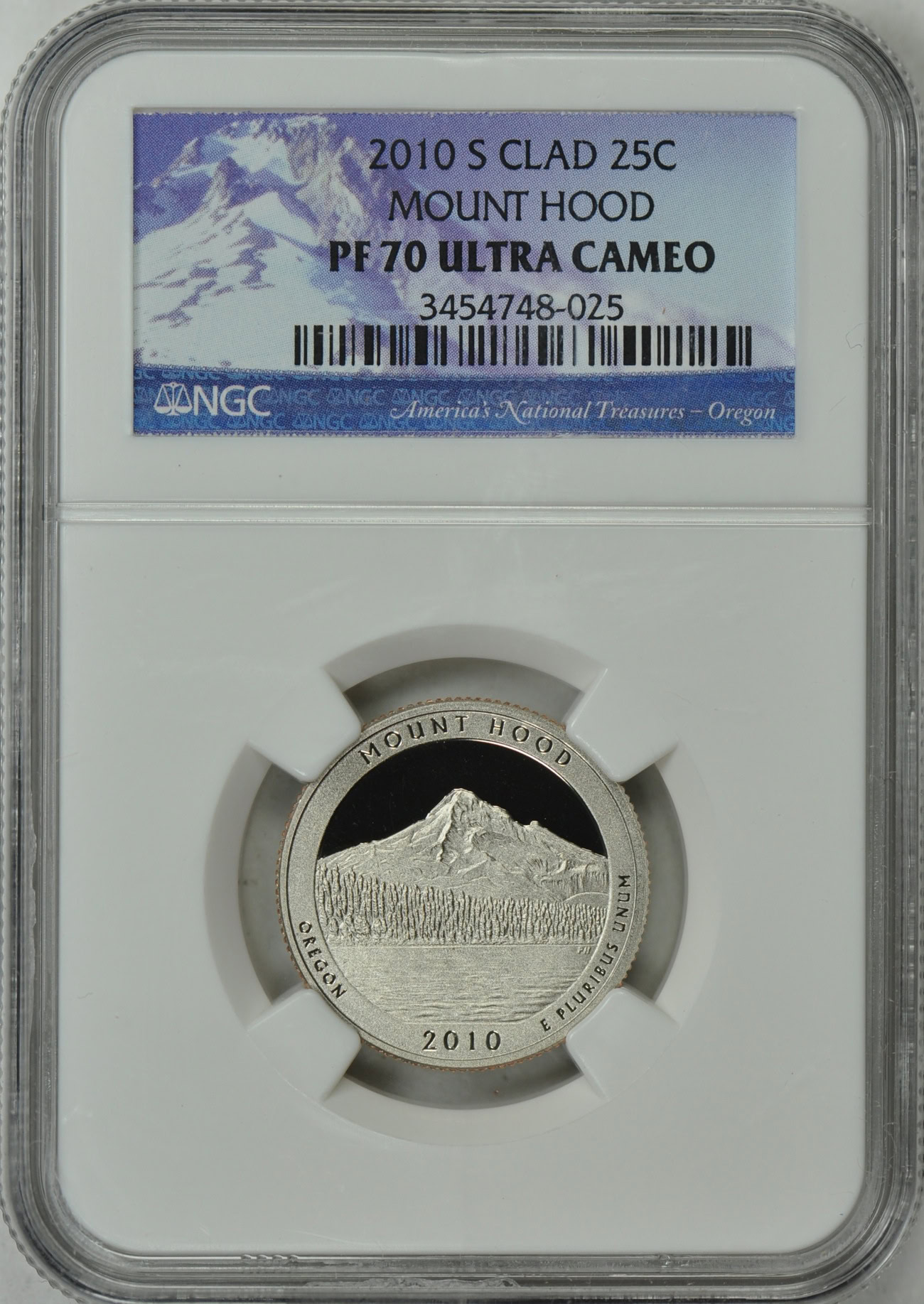 2010-S America the Beautiful Quarter Mount Hood NGC Proof-70 UC ...