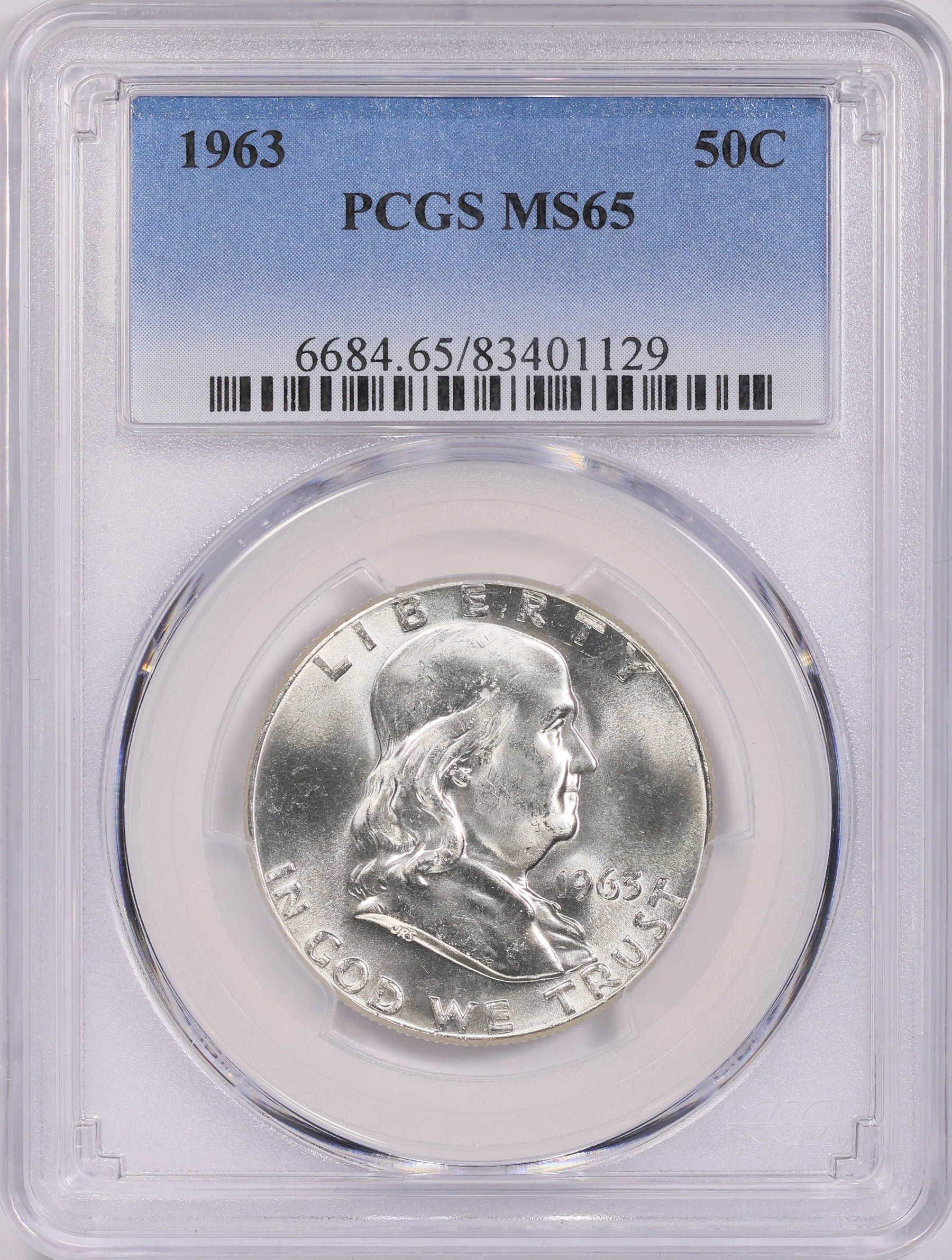 1963 Franklin Half Dollar PCGS MS-65 (Item 709557) | GreatCollections ...