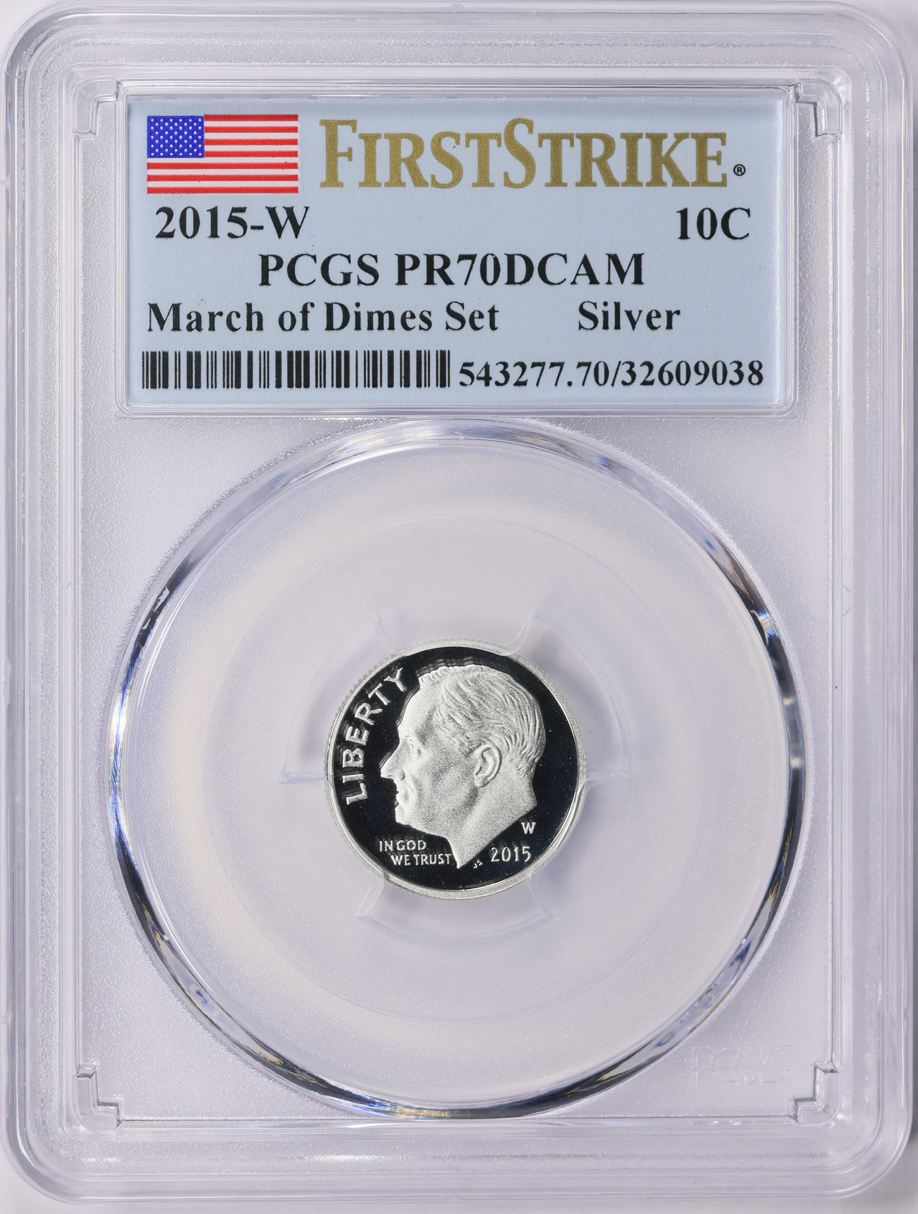 2015-W Roosevelt Dime First Strike - Silver (From the March of Dimes ...