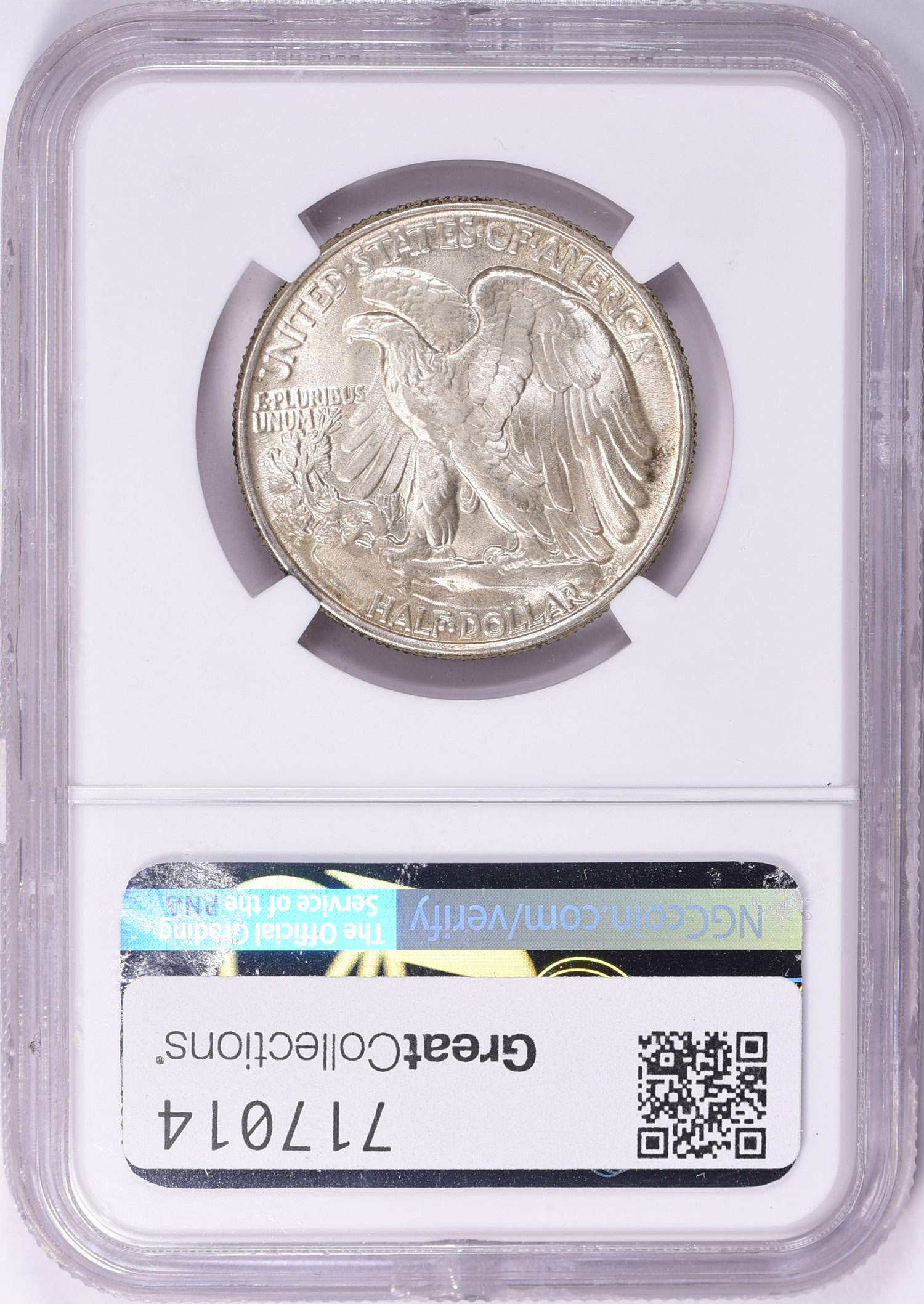 1946 Walking Liberty Half Dollar NGC MS-67+ (Item 717014) | GreatCollections Coin Auctions