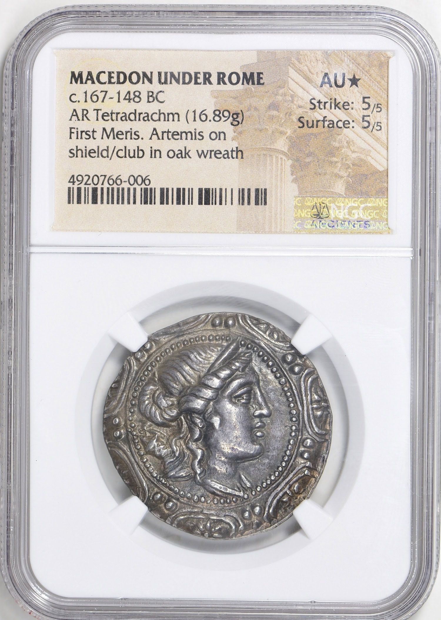 Ancient Macedon, Under Roman Rule c.167-148 B.C. AR Tetradrachm (16.89 ...