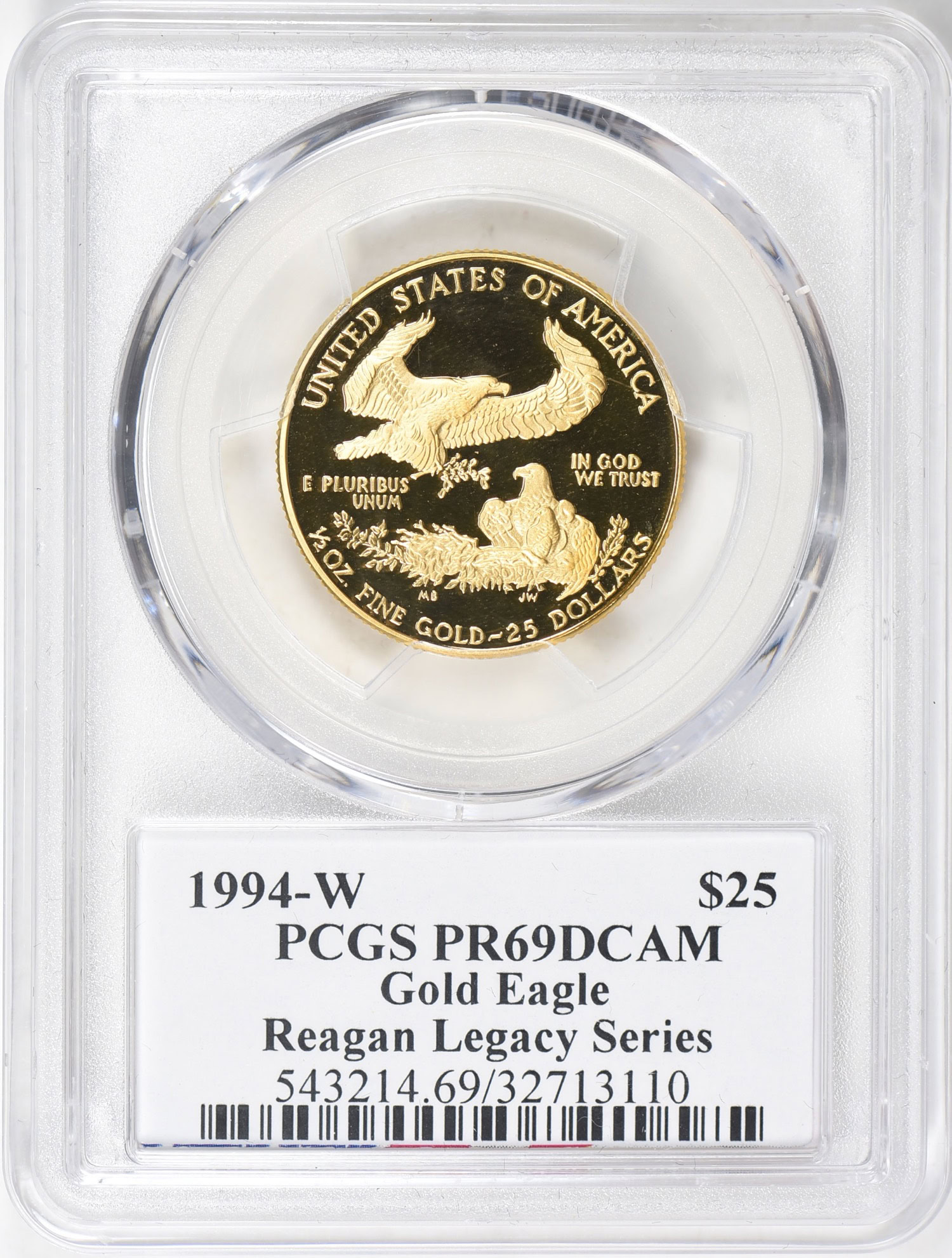 1994-W $5, $10, $25 and $50 Gold American Eagle Set Reagan Legacy ...