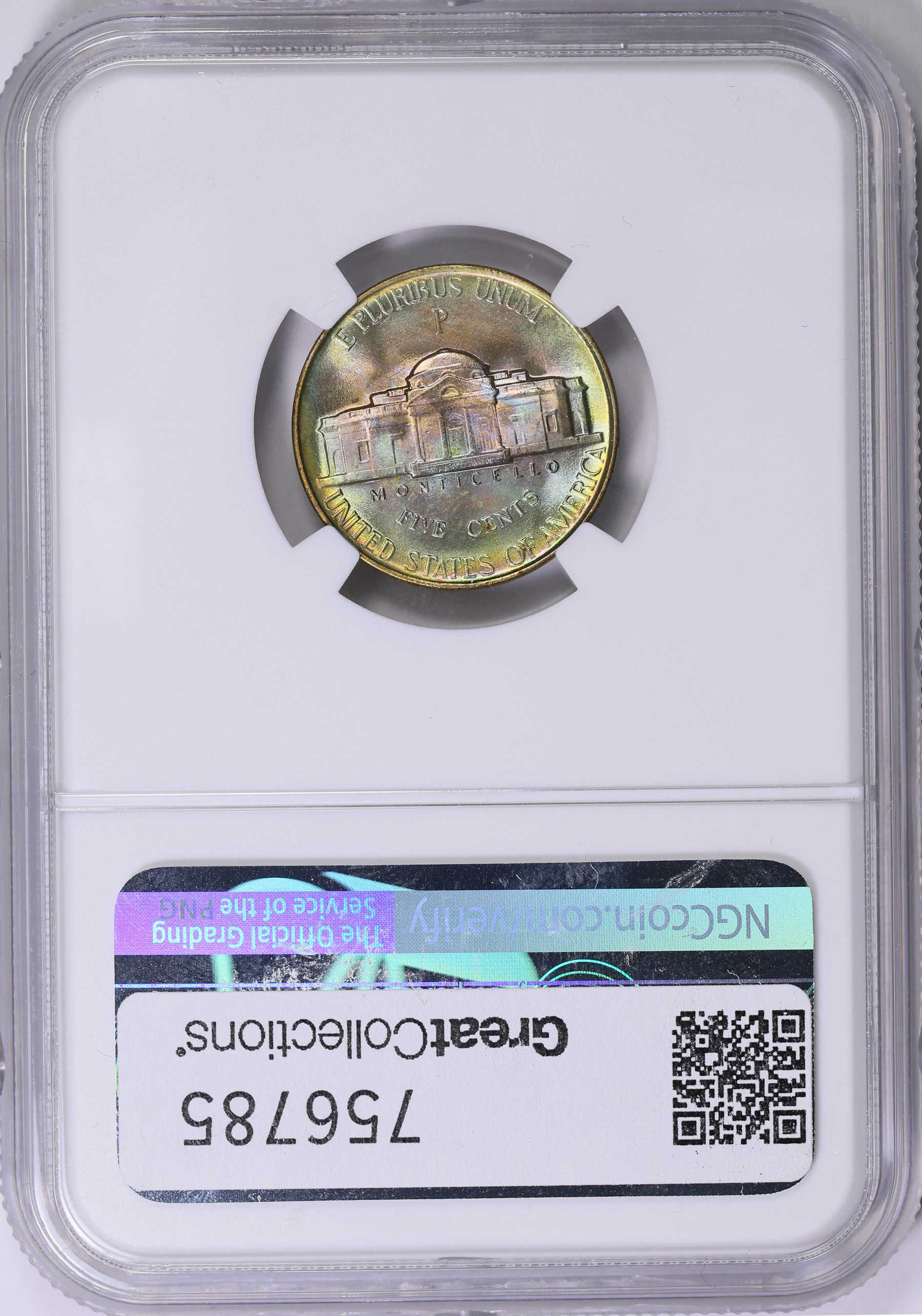 Mint Error 1944-P Jefferson Nickel NGC MS-67 ★ | NGC Cert #5704494-004 | GreatCollections Coin ...