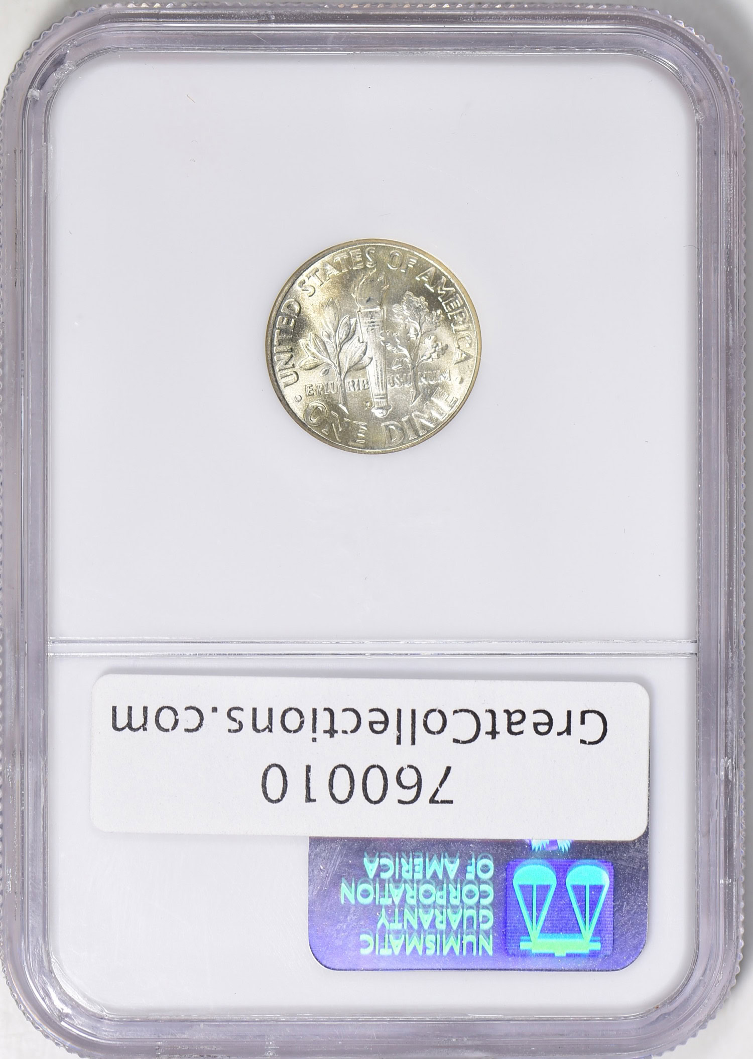 1950-D Roosevelt Dime NGC MS-67 ★ FT (Item 760010) | GreatCollections ...