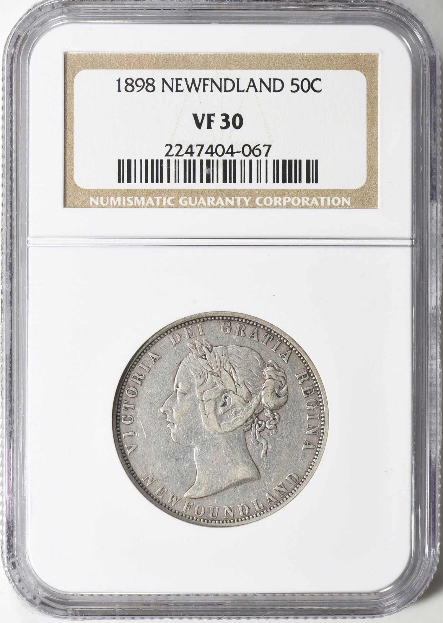 Canada - Newfoundland 1898 Silver 50 Cents KM-6 NGC VF-30 (Item 788088 ...