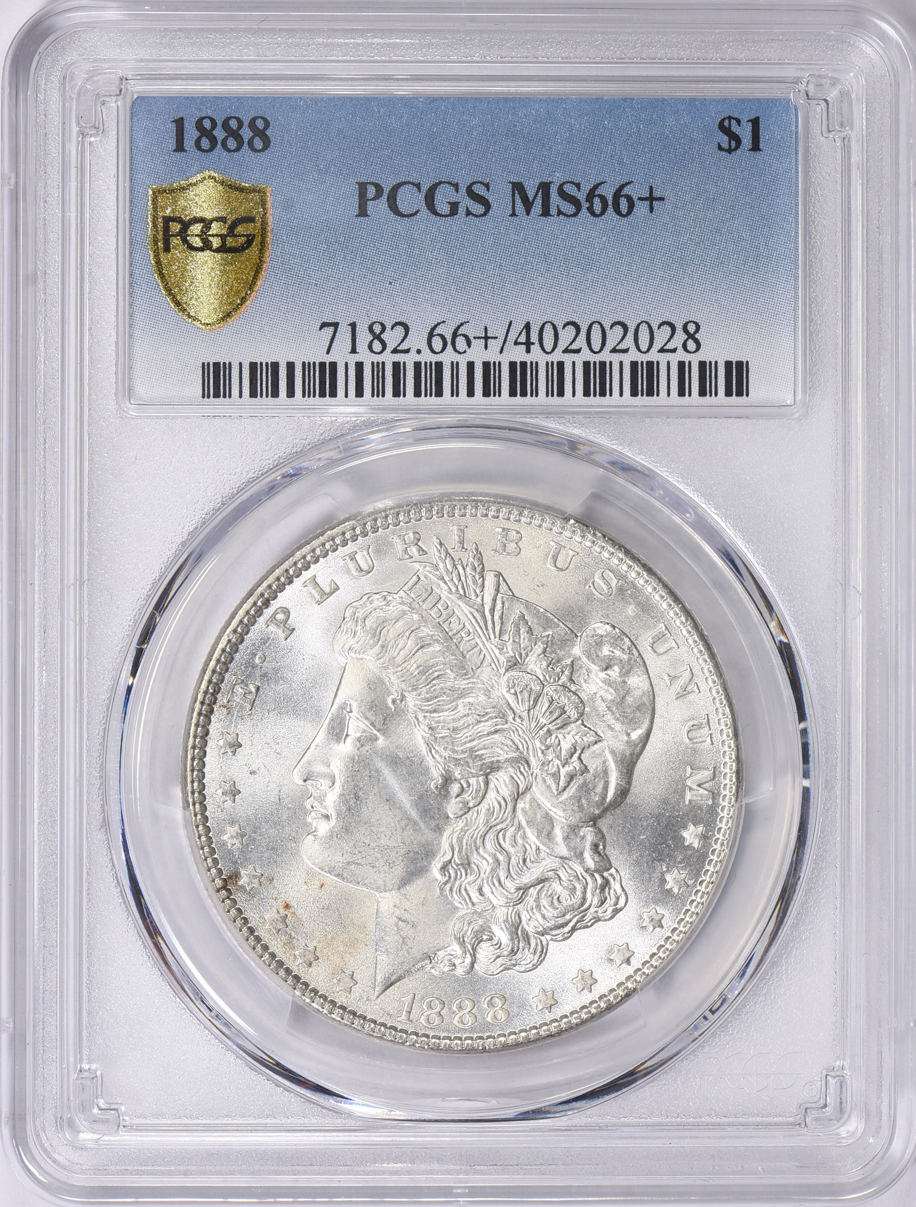 1888 Morgan Silver Dollar PCGS MS-66+ (Item 804442) | GreatCollections Coin Auctions