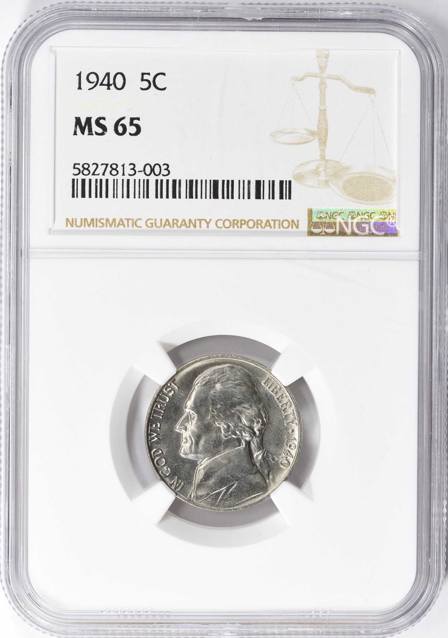 1940 Jefferson Nickel NGC MS-65/66 (2 Coins) (Item 826543 ...