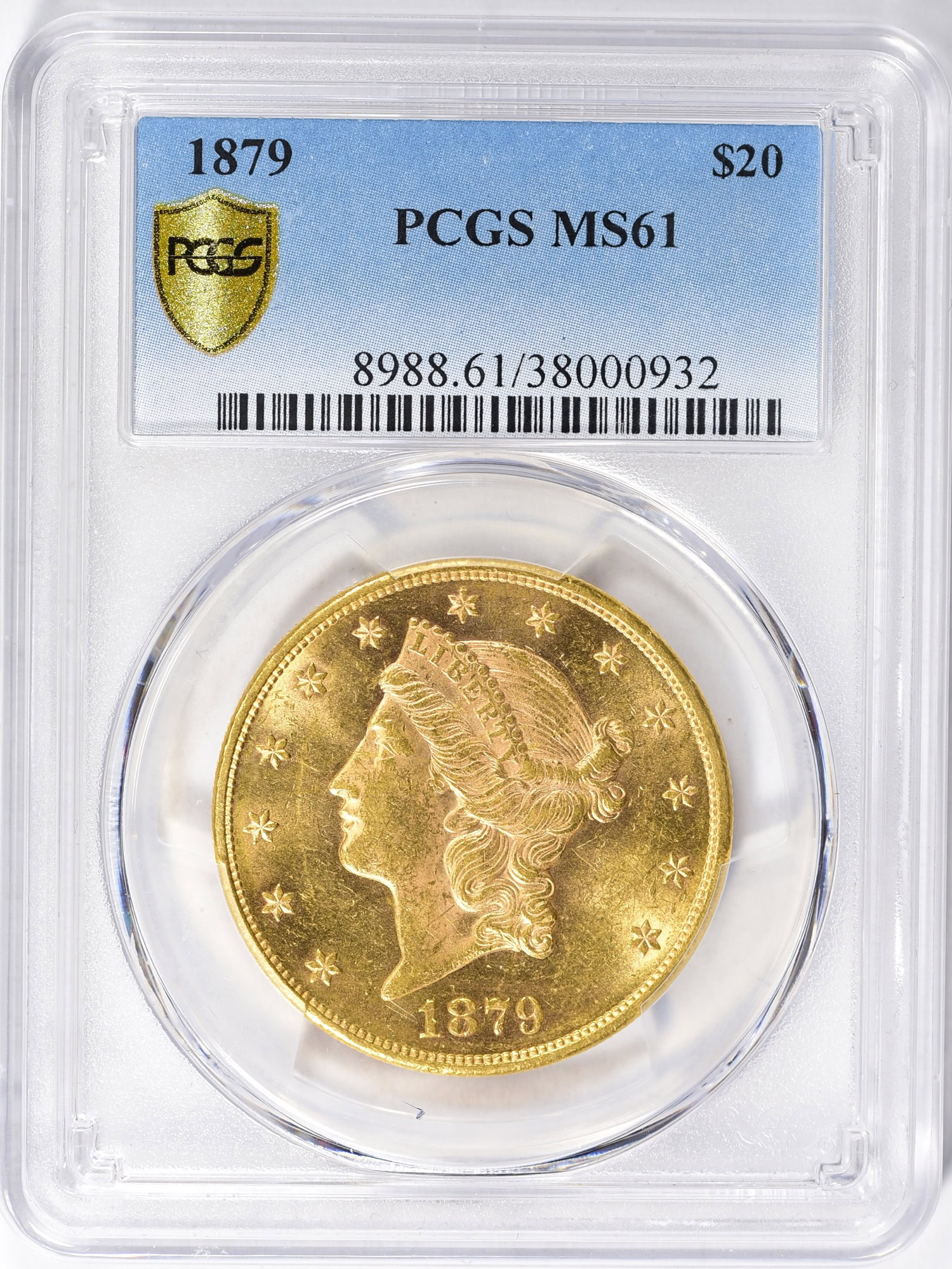 1879 Liberty Gold Double Eagle PCGS MS-61 (Item 836730) | GreatCollections Coin Auctions