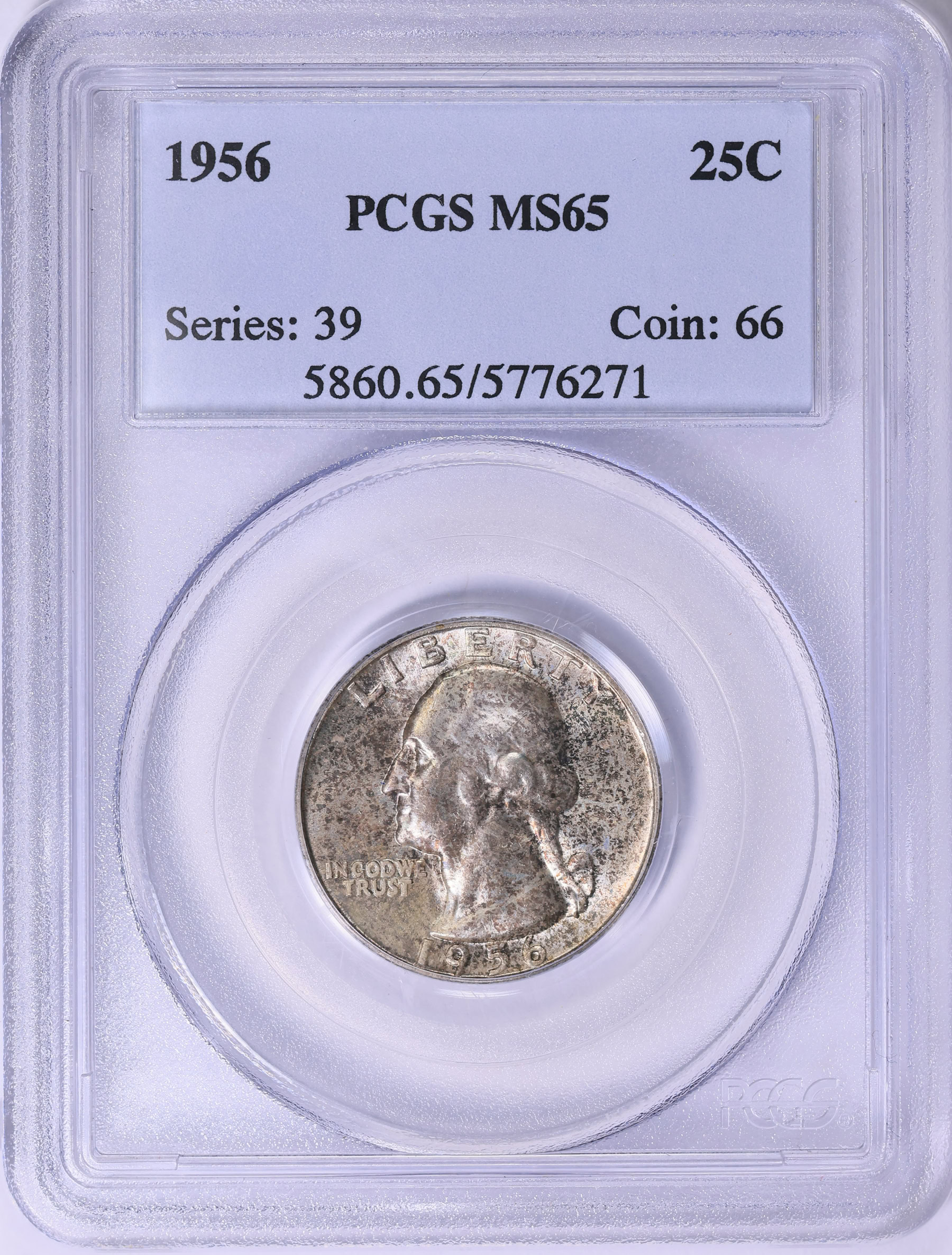 1956 Washington Quarter PCGS MS-65 (Item 846496) | GreatCollections Coin Auctions