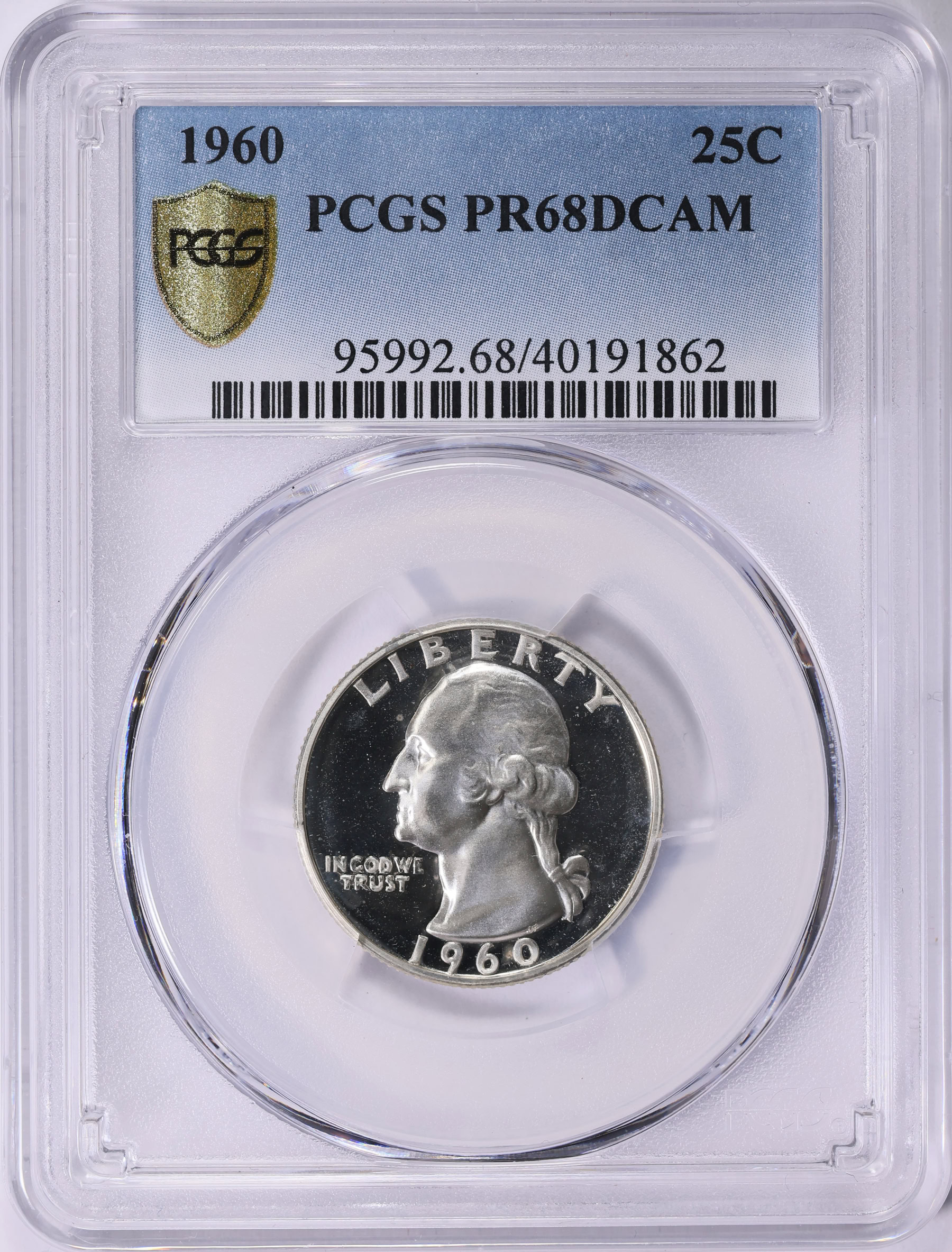 1960 Washington Quarter PCGS Proof-68 DCAM (Item 846509 ...