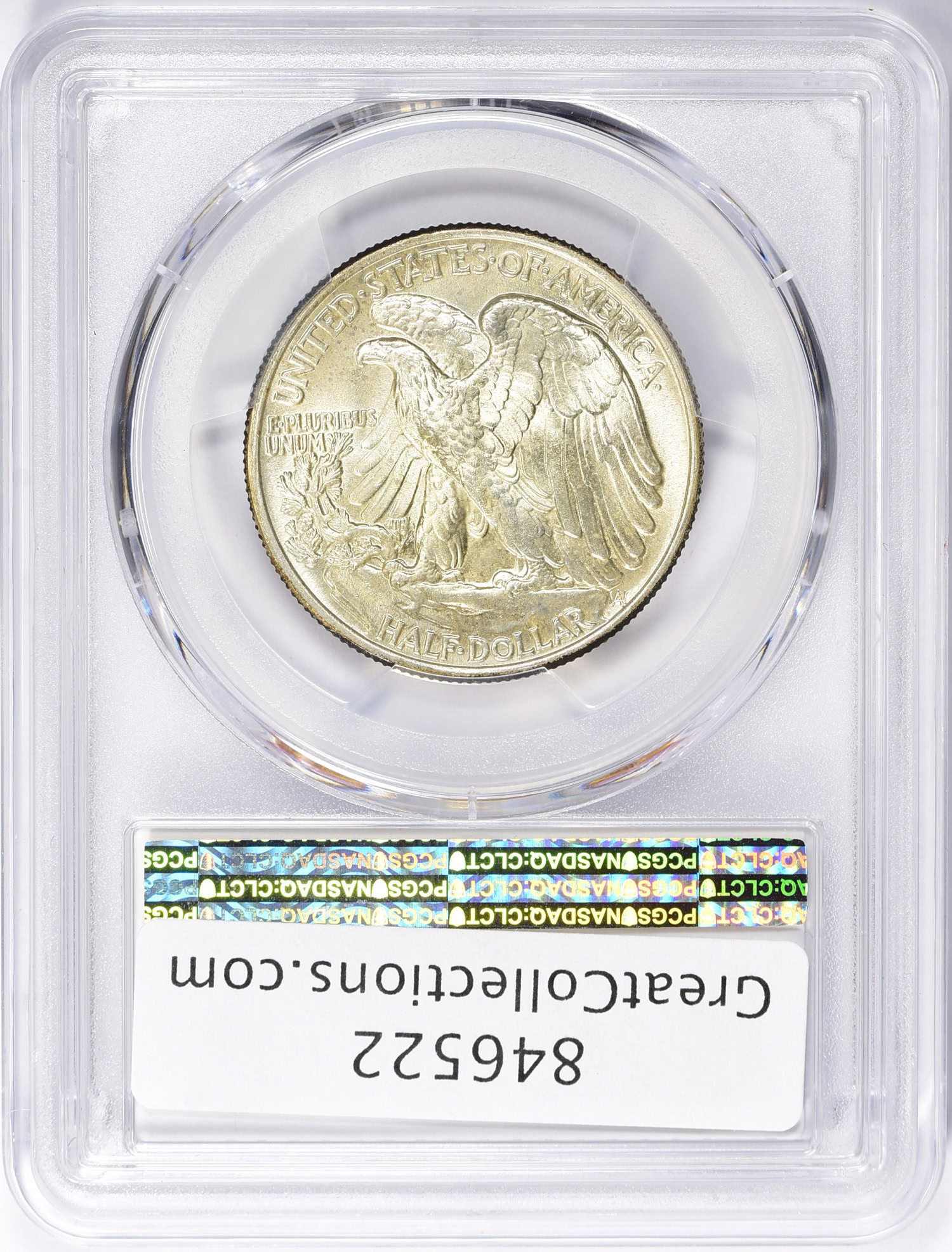 1946 Walking Liberty Half Dollar PCGS MS-67+ (CAC Green) (Toned) (Item 846522 ...