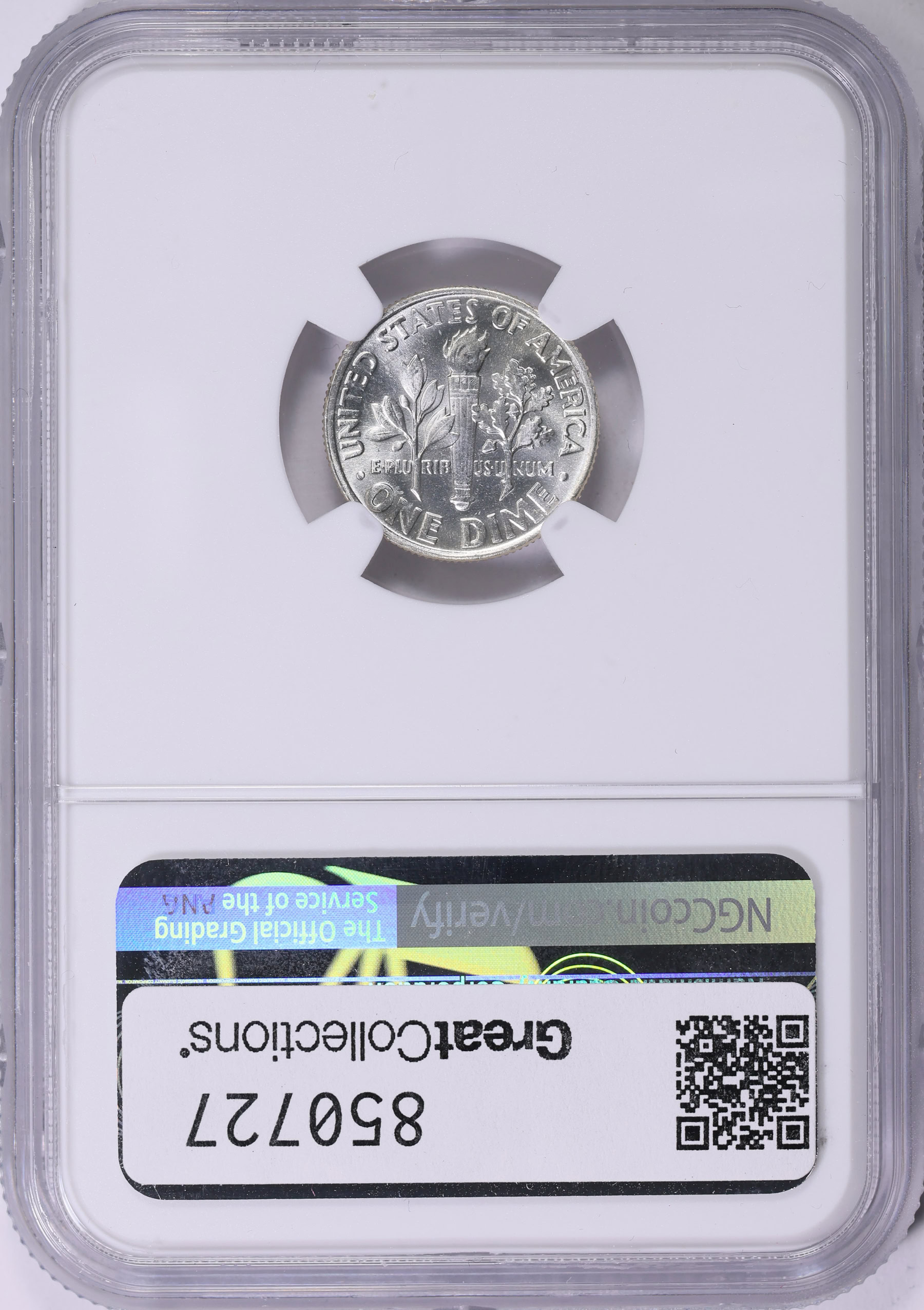 1964 Roosevelt Dime NGC MS-67+ FT (Item 850727) | GreatCollections Coin ...