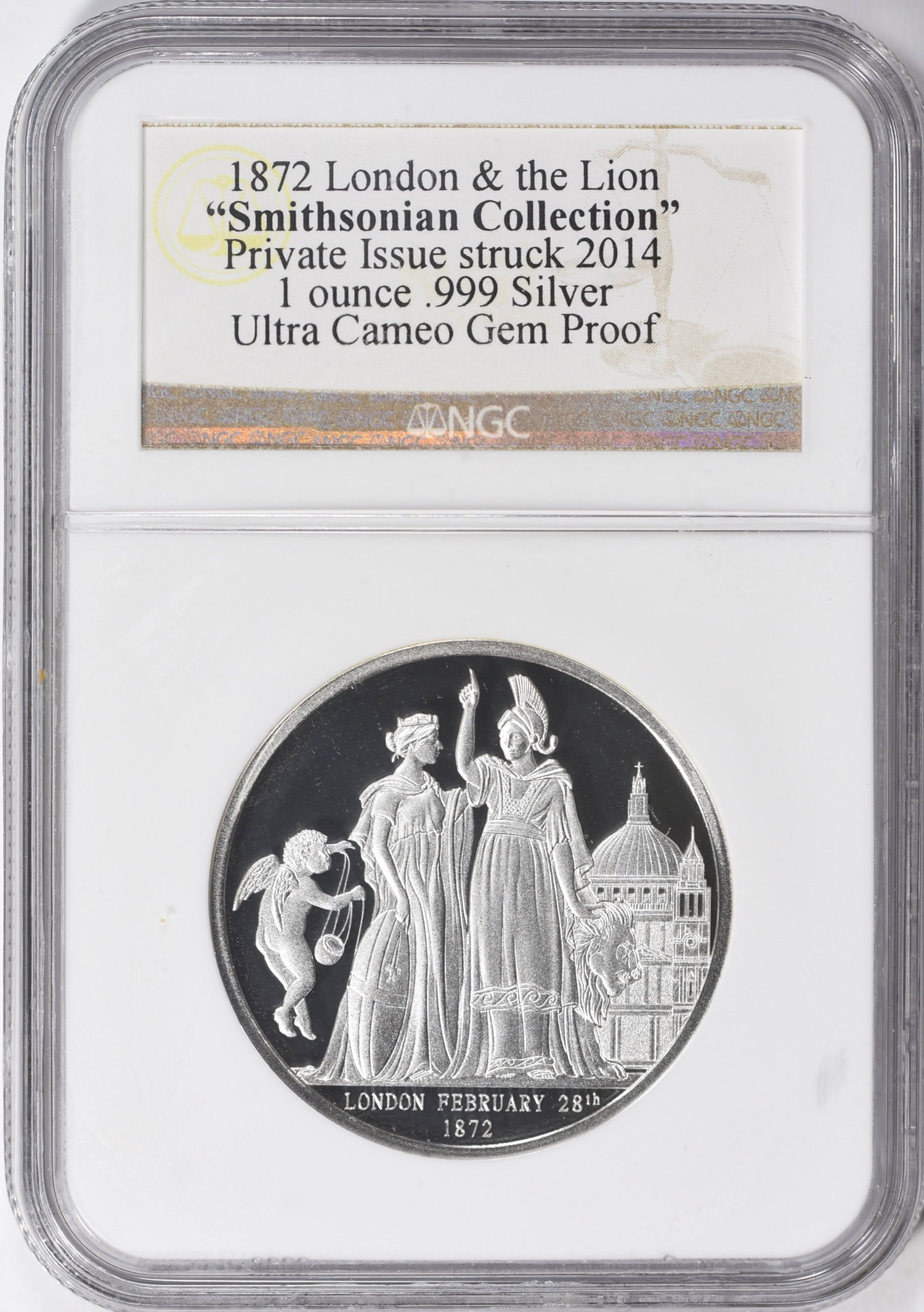 Great Britain 1872 (Struck 2014 and 2015) London & The Lion Smithsonian ...