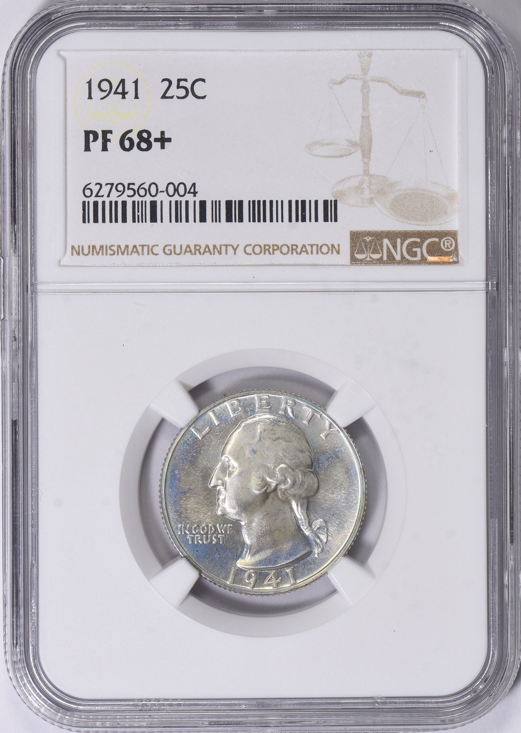 1941 Washington Quarter NGC Proof-68+ (Toned) (Item 882527 ...