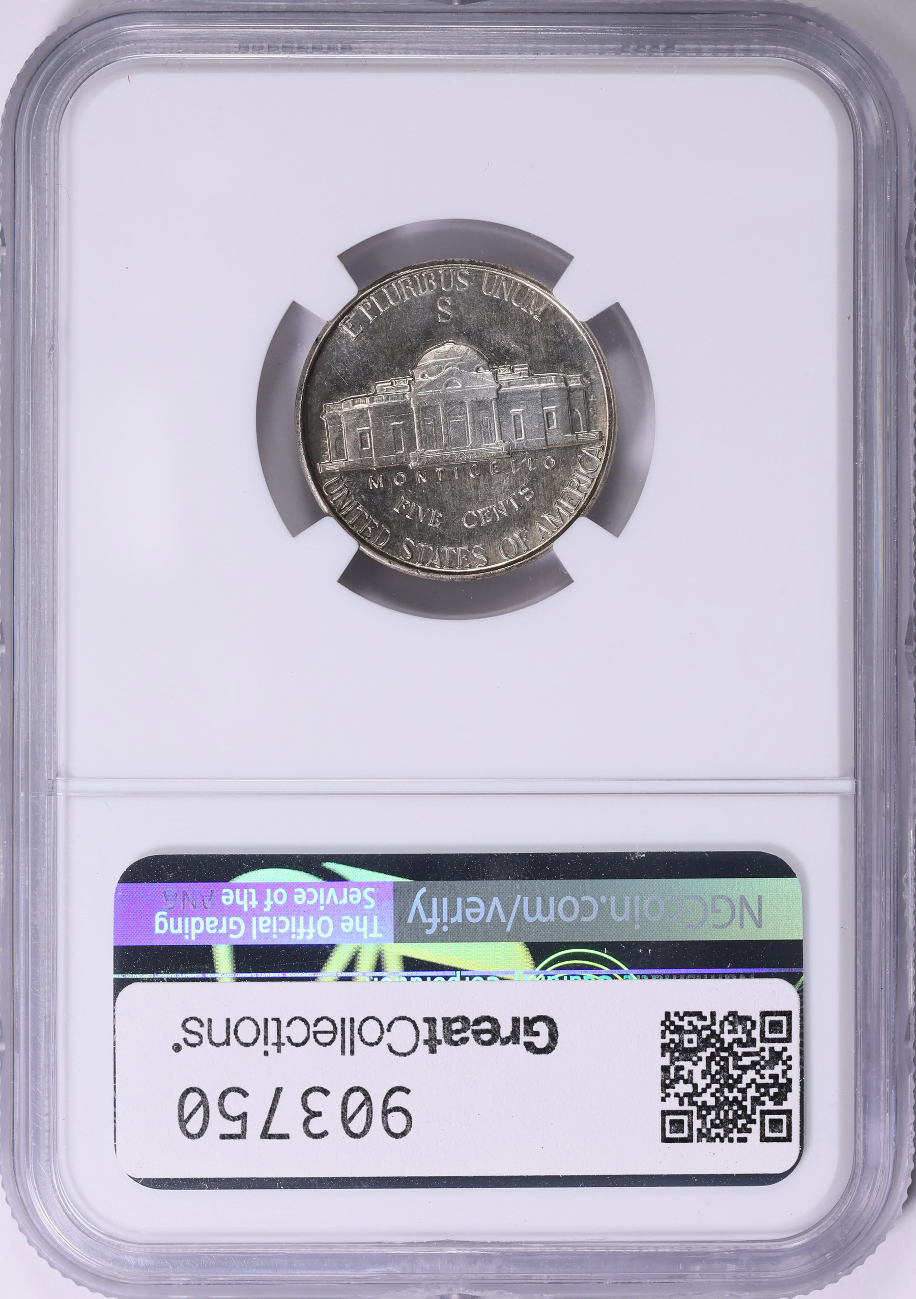 1942-S Jefferson Nickel NGC MS-66 PL (Item 903750) | GreatCollections Coin Auctions