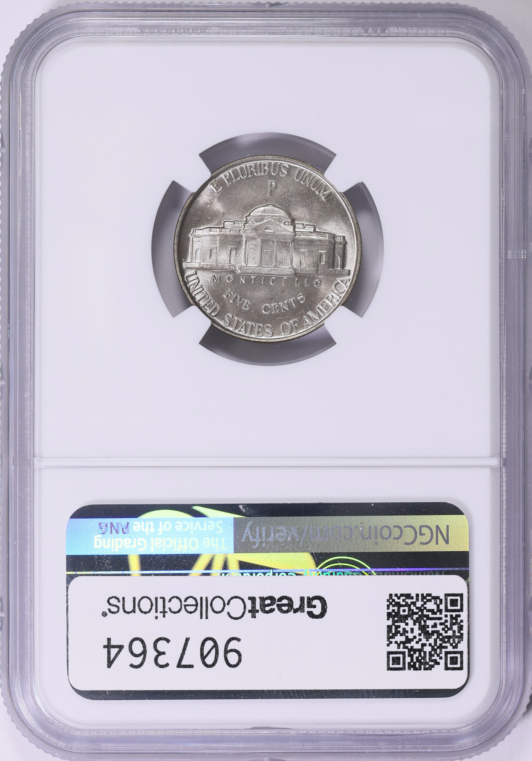 1942-P Jefferson Nickel Type 2 NGC MS-67 5FS (Item 907364 ...