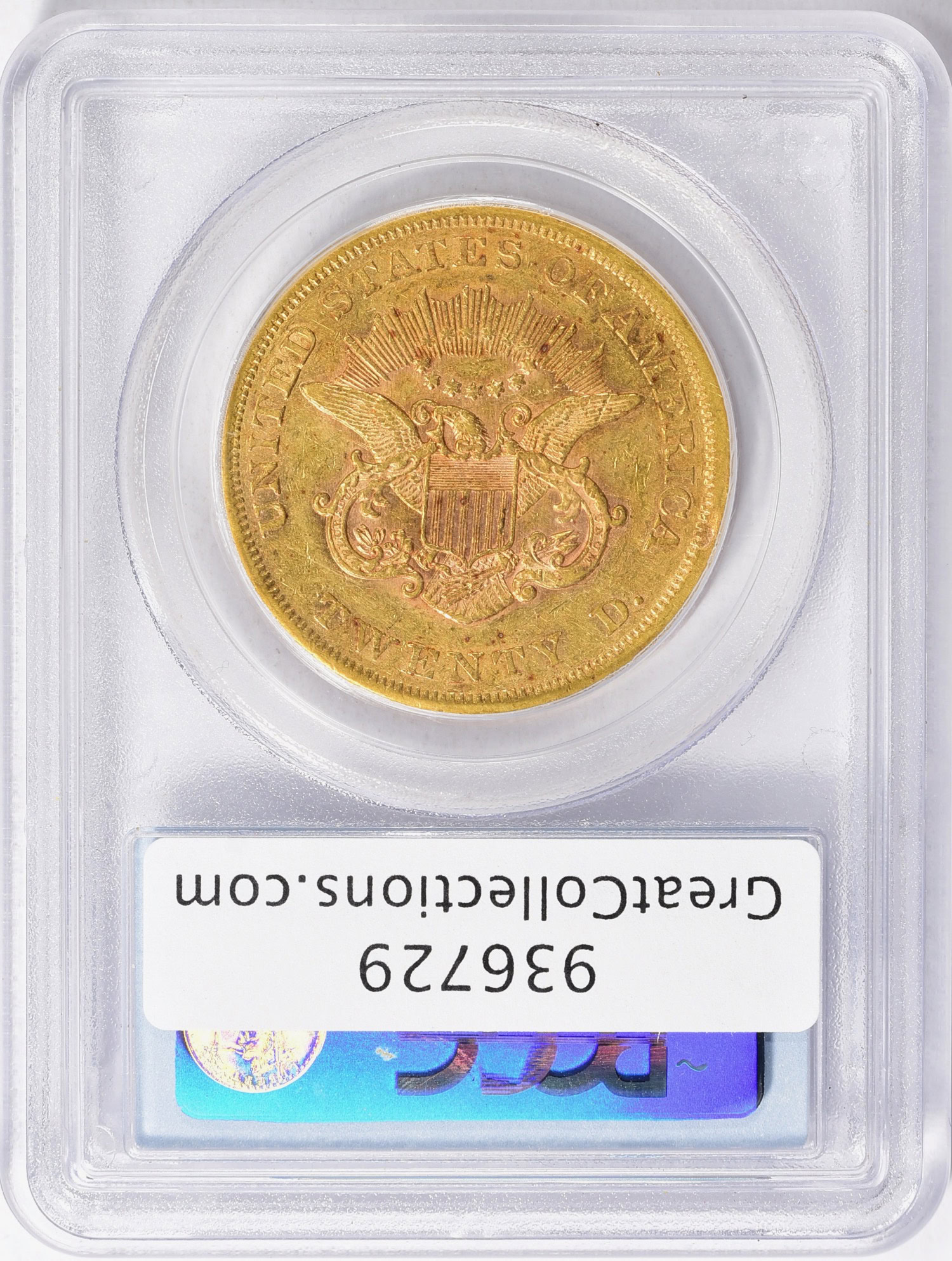 1862 Liberty Gold Double Eagle PCGS XF-45 (Item 936729) | GreatCollections Coin Auctions