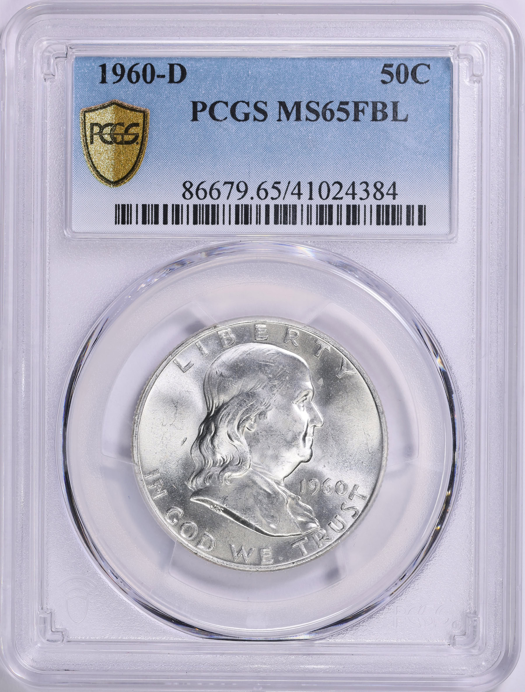 1960-D Franklin Half Dollar PCGS MS-65 FBL (Item 944214 ...