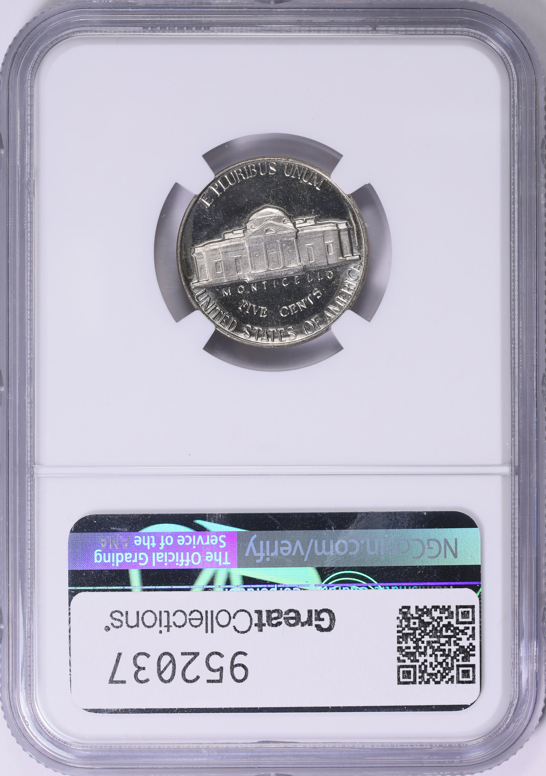 1965 Jefferson Nickel SMS NGC MS-67 UC (Item 952037) | GreatCollections ...