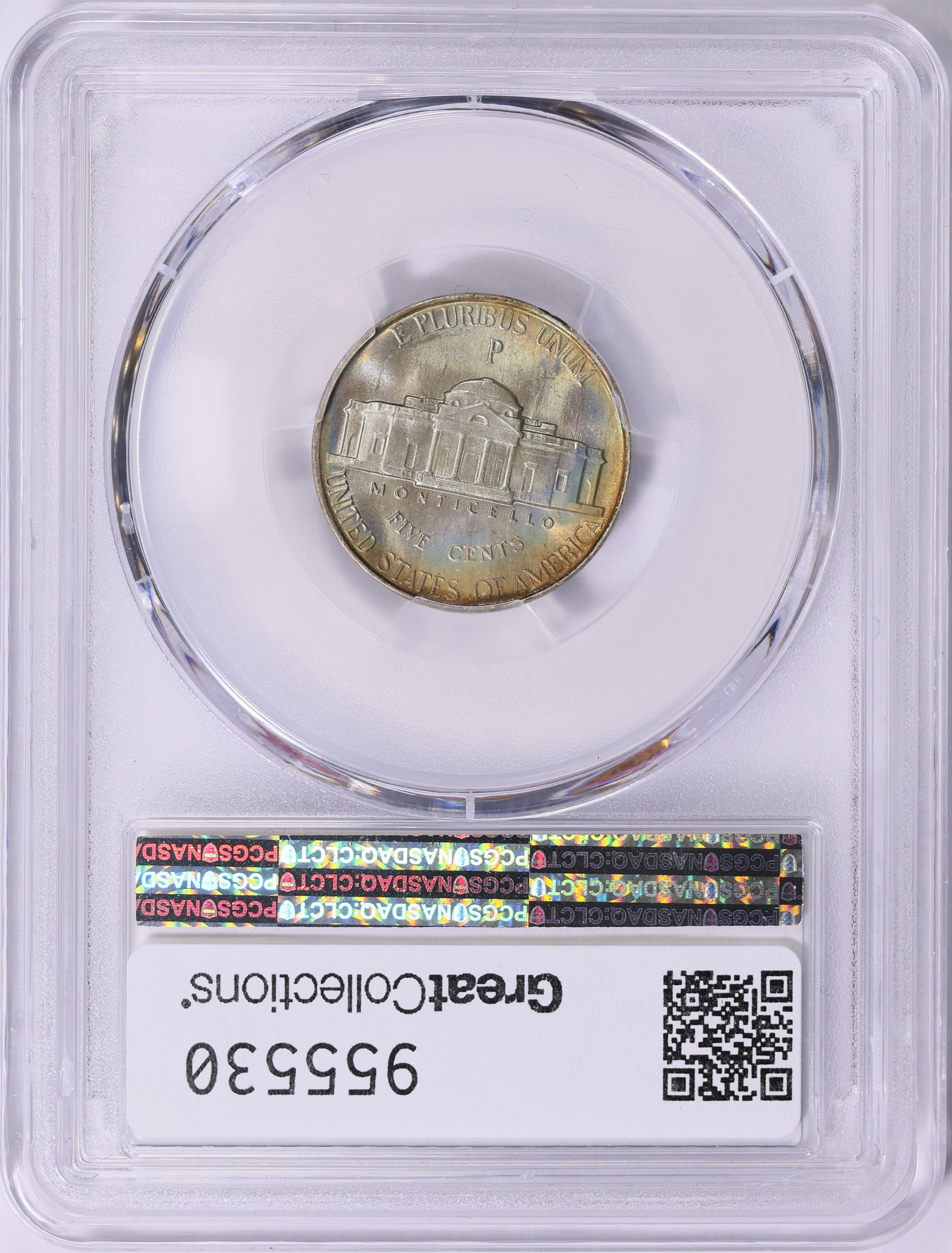 1944-P Jefferson Nickel PCGS MS-67 FS (Toned) (Item 955530) | GreatCollections Coin Auctions