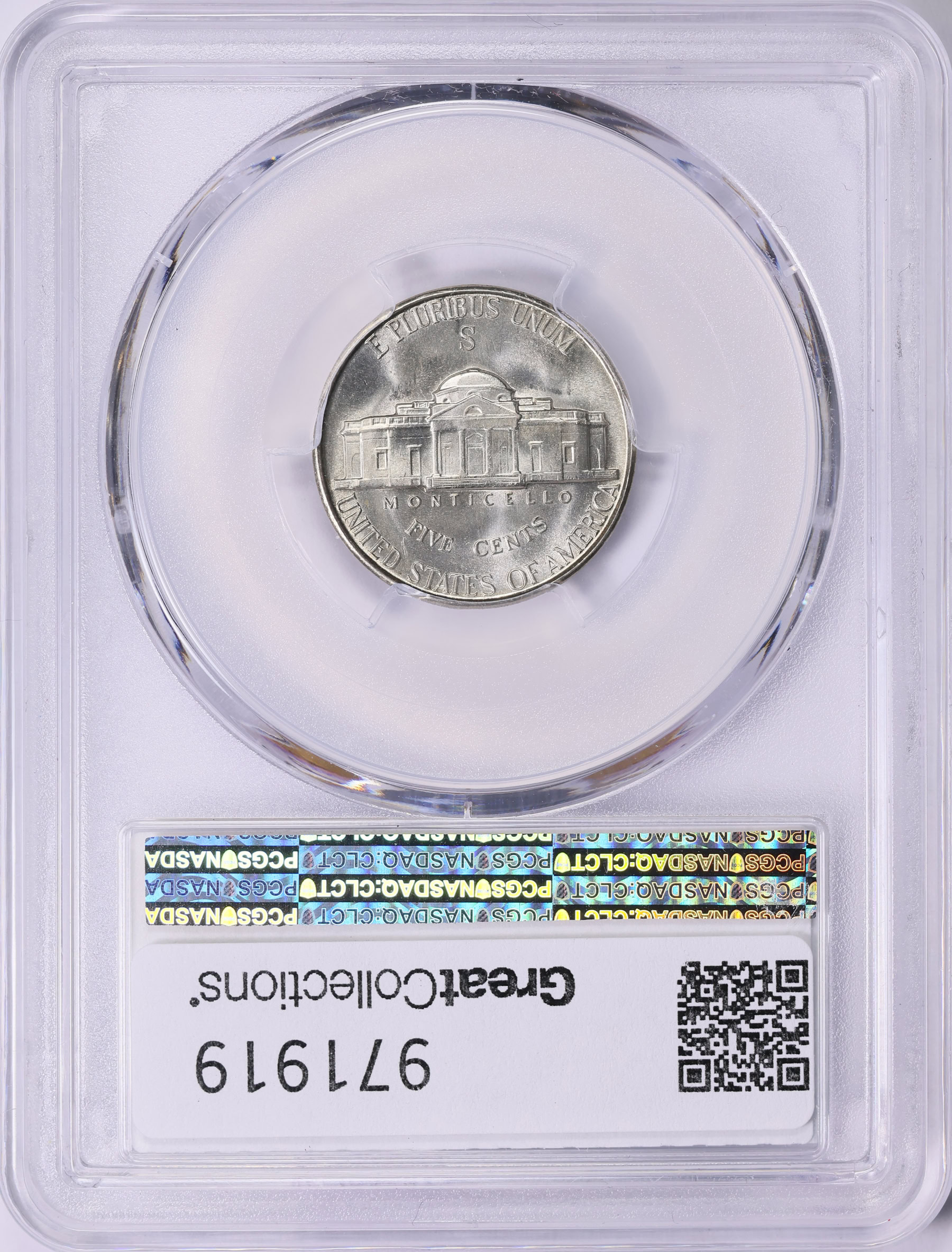 1942-S Jefferson Nickel PCGS MS-66 FS (Item 971919) | GreatCollections Coin Auctions