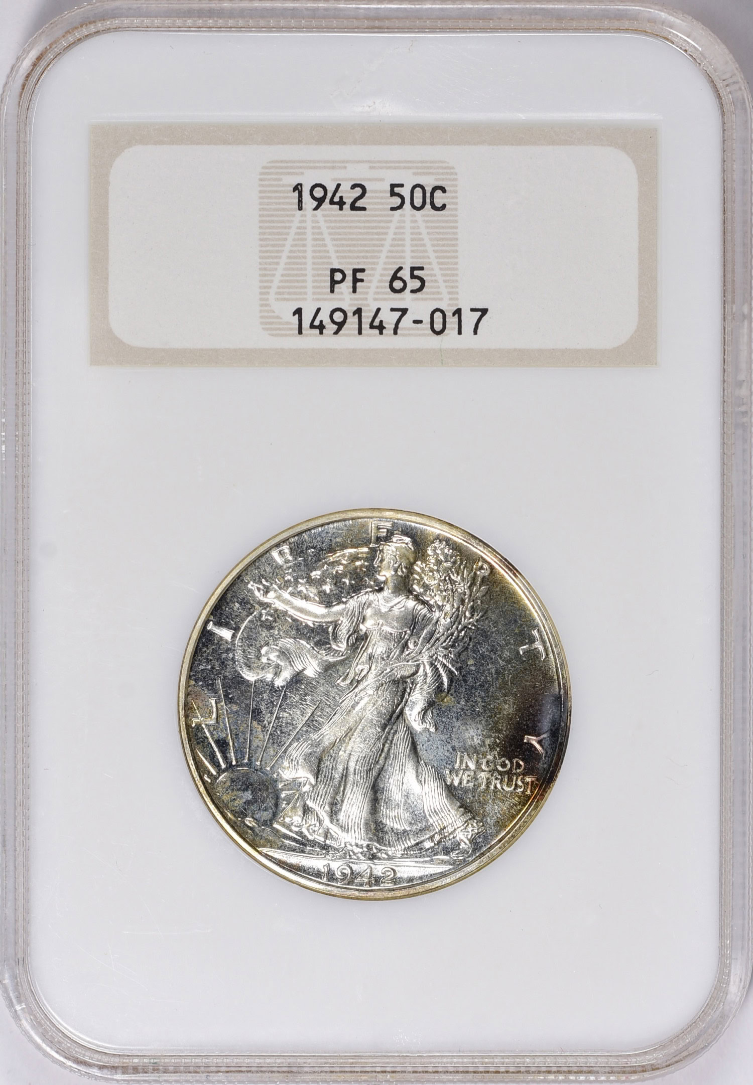 1942 Walking Liberty Half Dollar NGC Proof-65 OH (Item 982438 ...