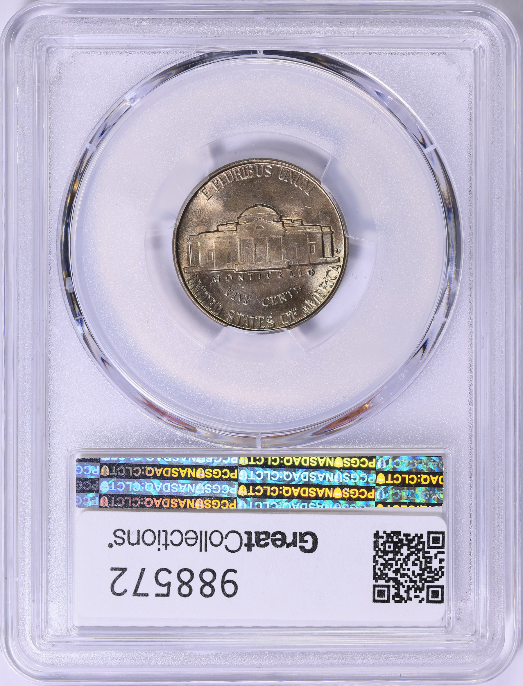 1946-D Jefferson Nickel PCGS MS-66 FS (Toned) (Item 988572) | GreatCollections Coin Auctions