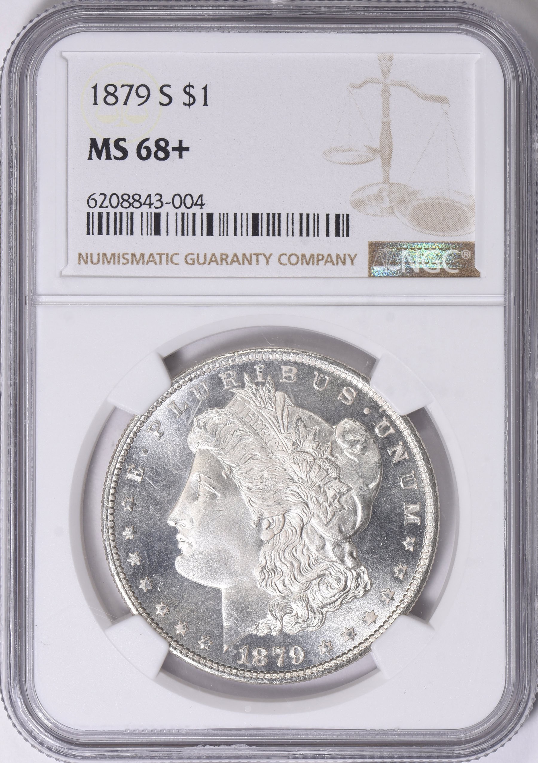 1879-S Morgan Silver Dollar NGC MS-68+ (Item 994708) | GreatCollections ...