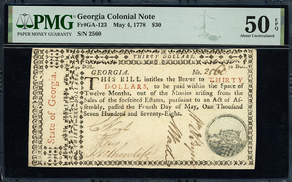 The Ravenna Collection of Colonial Banknotes at GreatCollections Coin ...