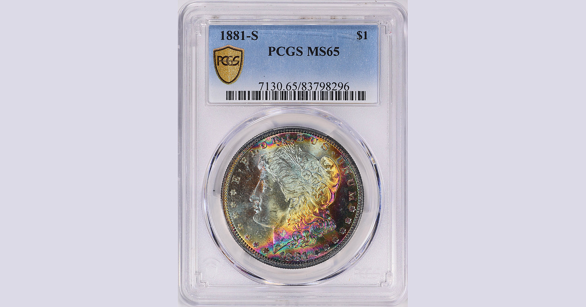 The LuckyDragon Collection of Toned Morgan Dollars at GreatCollections ...