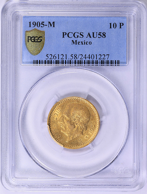 The Carroll Collection of Mexican Gold 10 Pesos Coins at ...