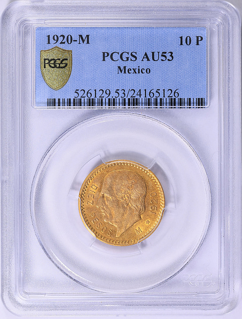 The Carroll Collection of Mexican Gold 10 Pesos Coins at ...