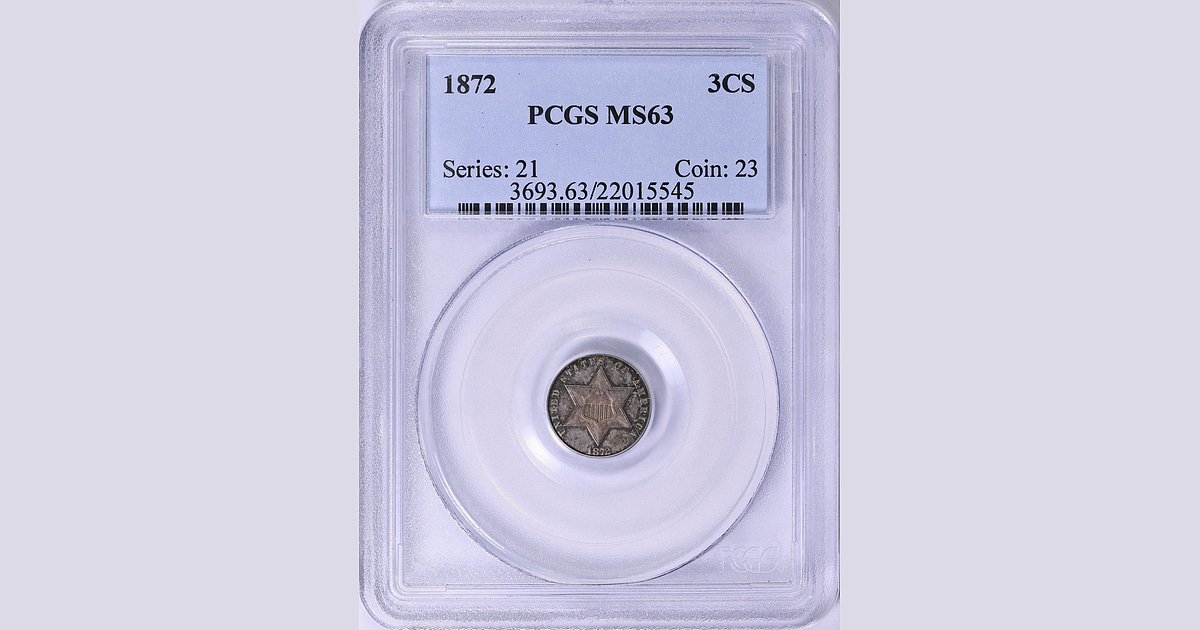 The DS Collection of Three-Cent Pieces at GreatCollections Coin Auctions