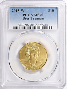 2015-W First Spouse $10 Gold Bess Truman PCGS MS-70 (Item 1089322 ...