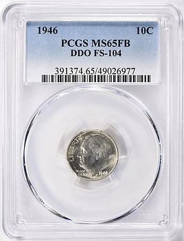 1946 Roosevelt Dime Doubled Die Obverse FS-104 PCGS MS-65 FB (Item 1569582) | GreatCollections ...