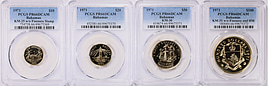 Bahamas 1971 Gold $10, $20, $50, $100 Proof Set With Original Case of ...